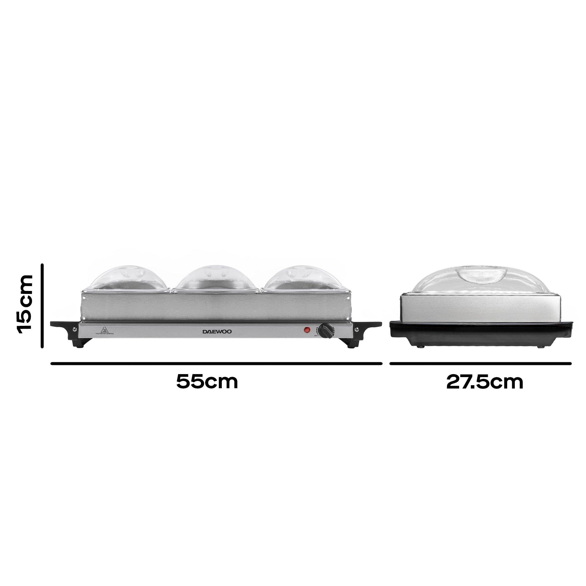 Daewoo EGL 4 Pot Large Buffet Server and Hot Plate | FRASERS