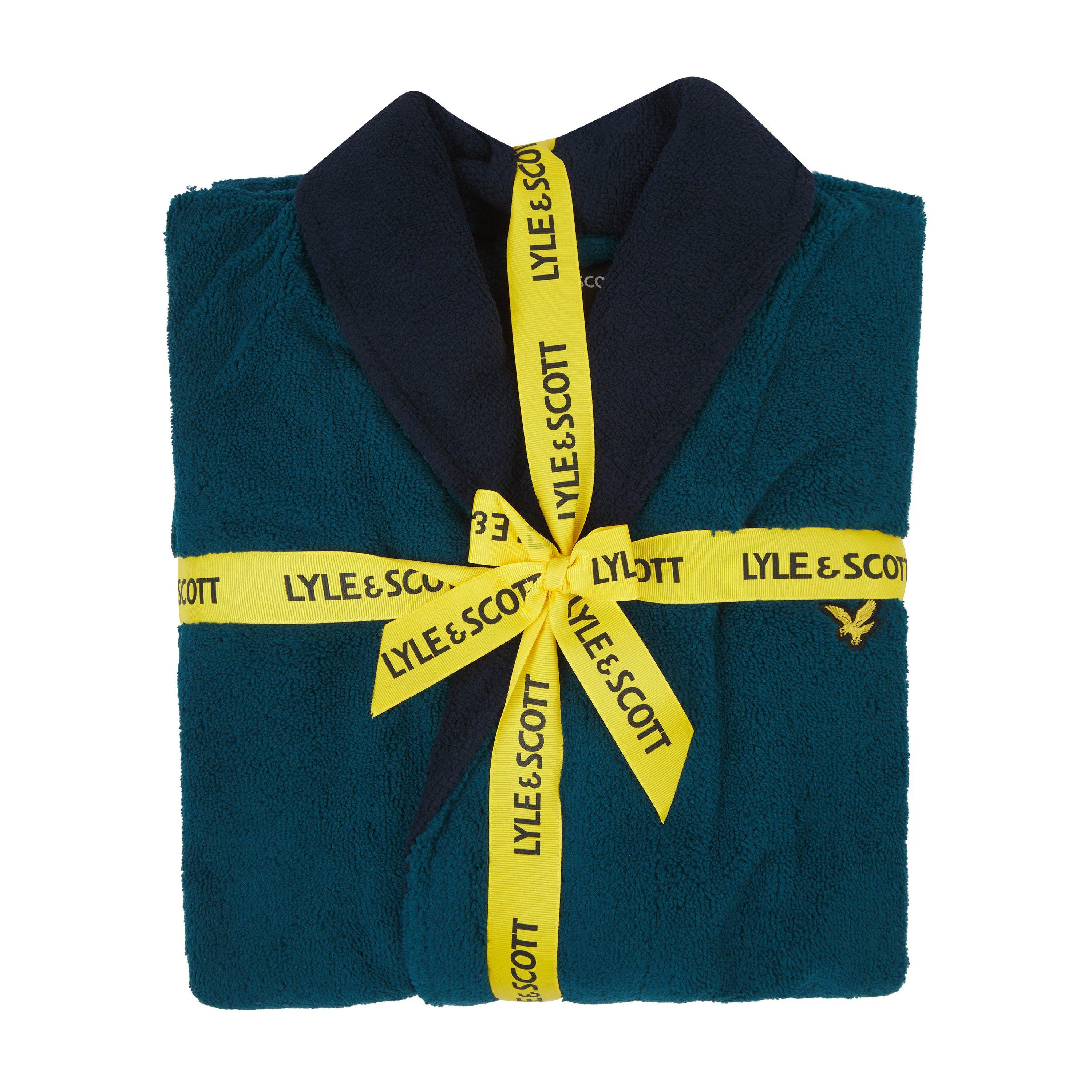 Lyle and Scott | Contrast Trim Towel Dressing Gown | Towel Dressing ...