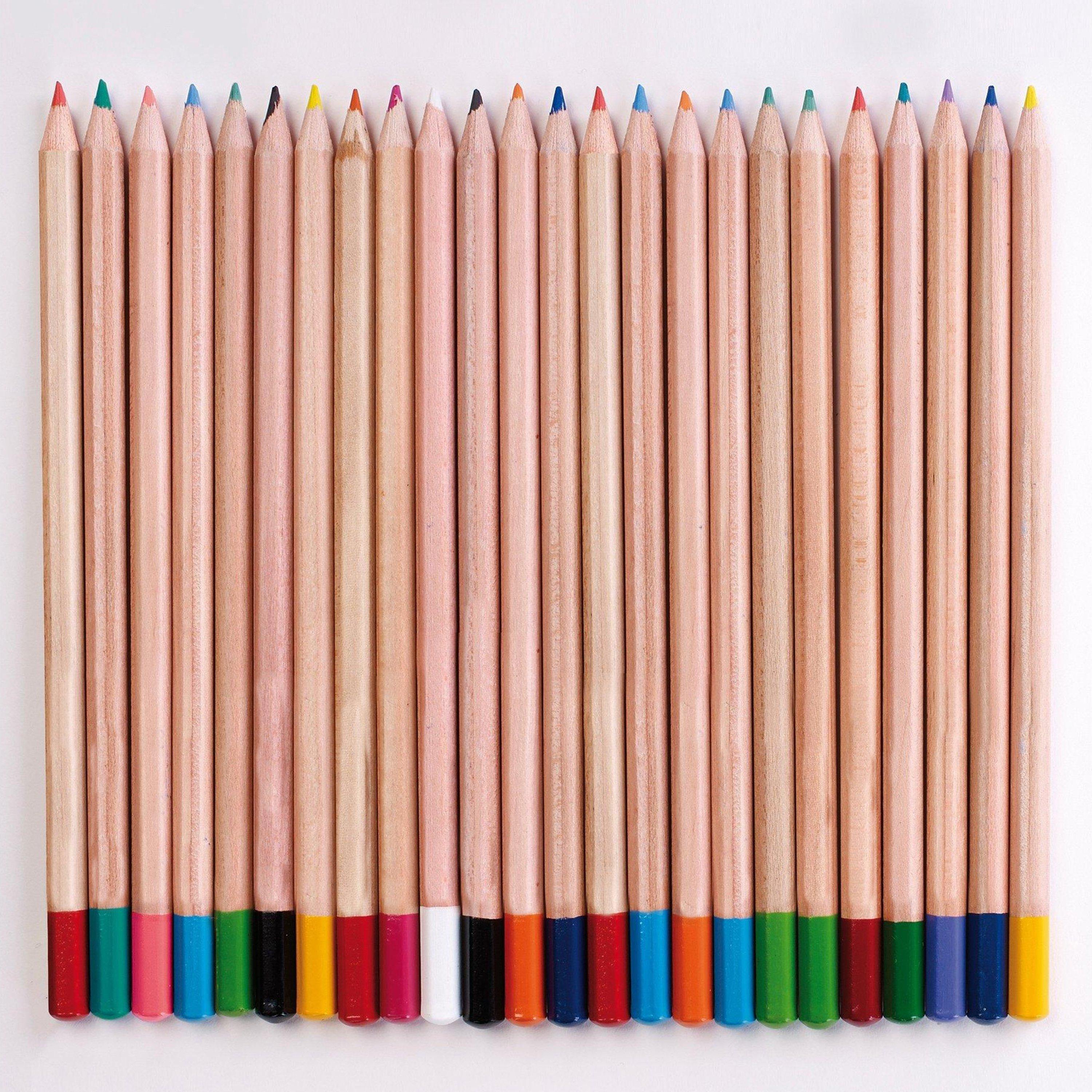 Star | 24 Pack Poplar Wood Colour Pencil Scribblers | Scribblers ...