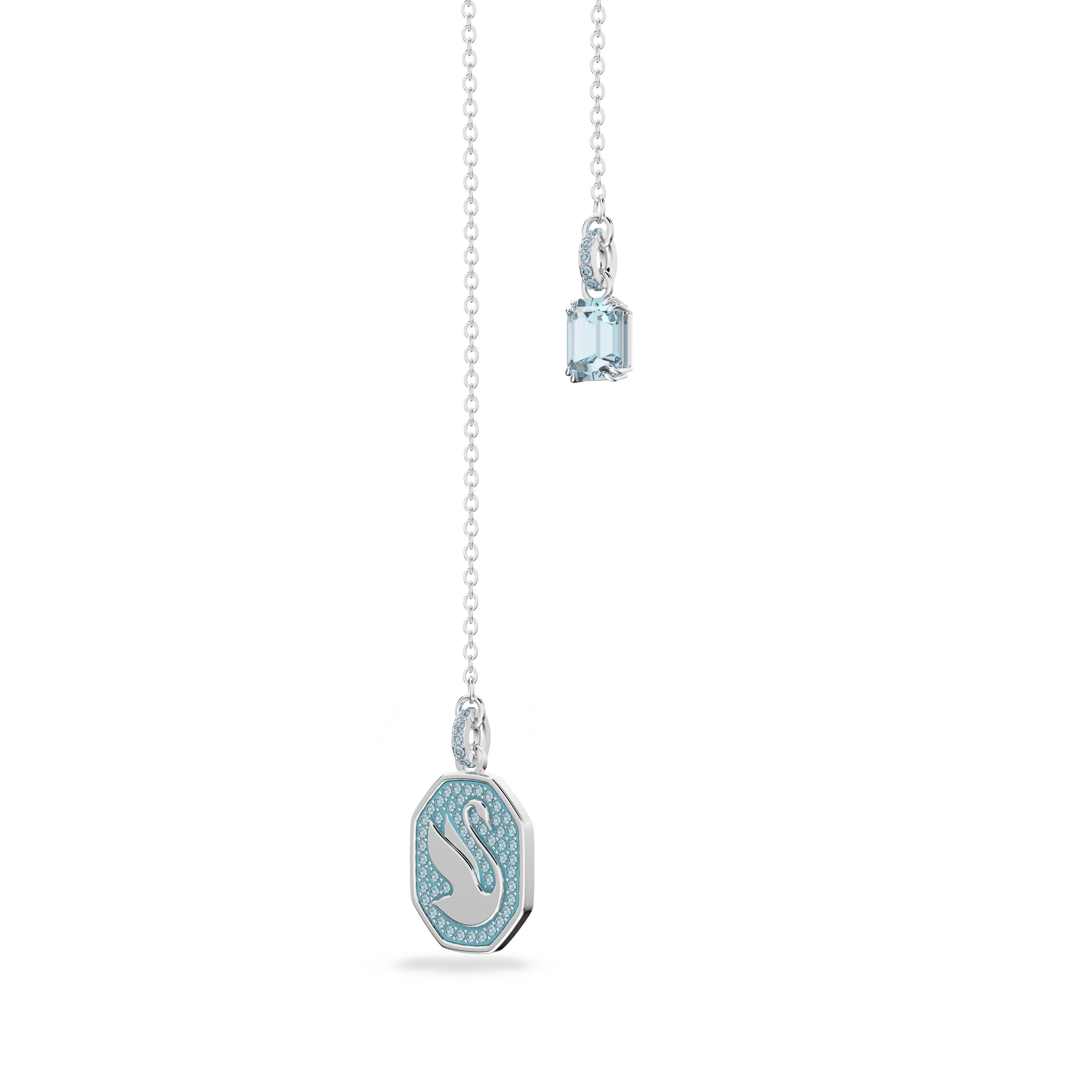 Swarovski blue swan necklace store