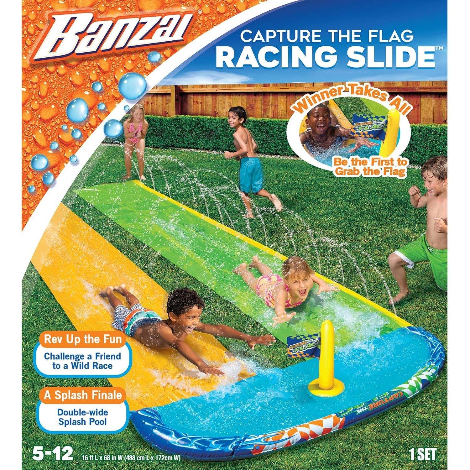 Banzai | Capture The Flag Racing Slide | Inflatable Pools | FRASERS