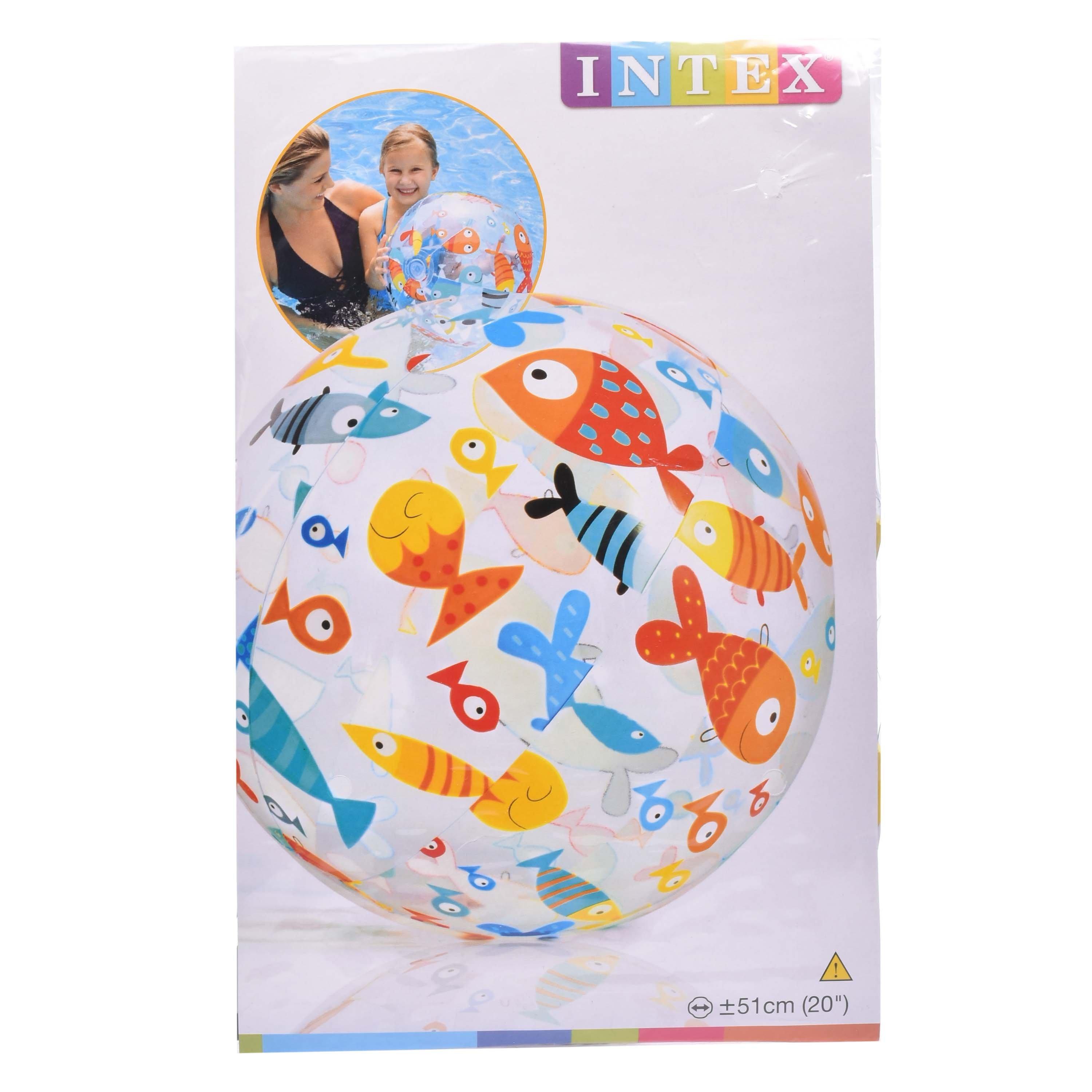 Intex | Children's Lively Print Beach Ball | Inflatables | Sports Direct MY