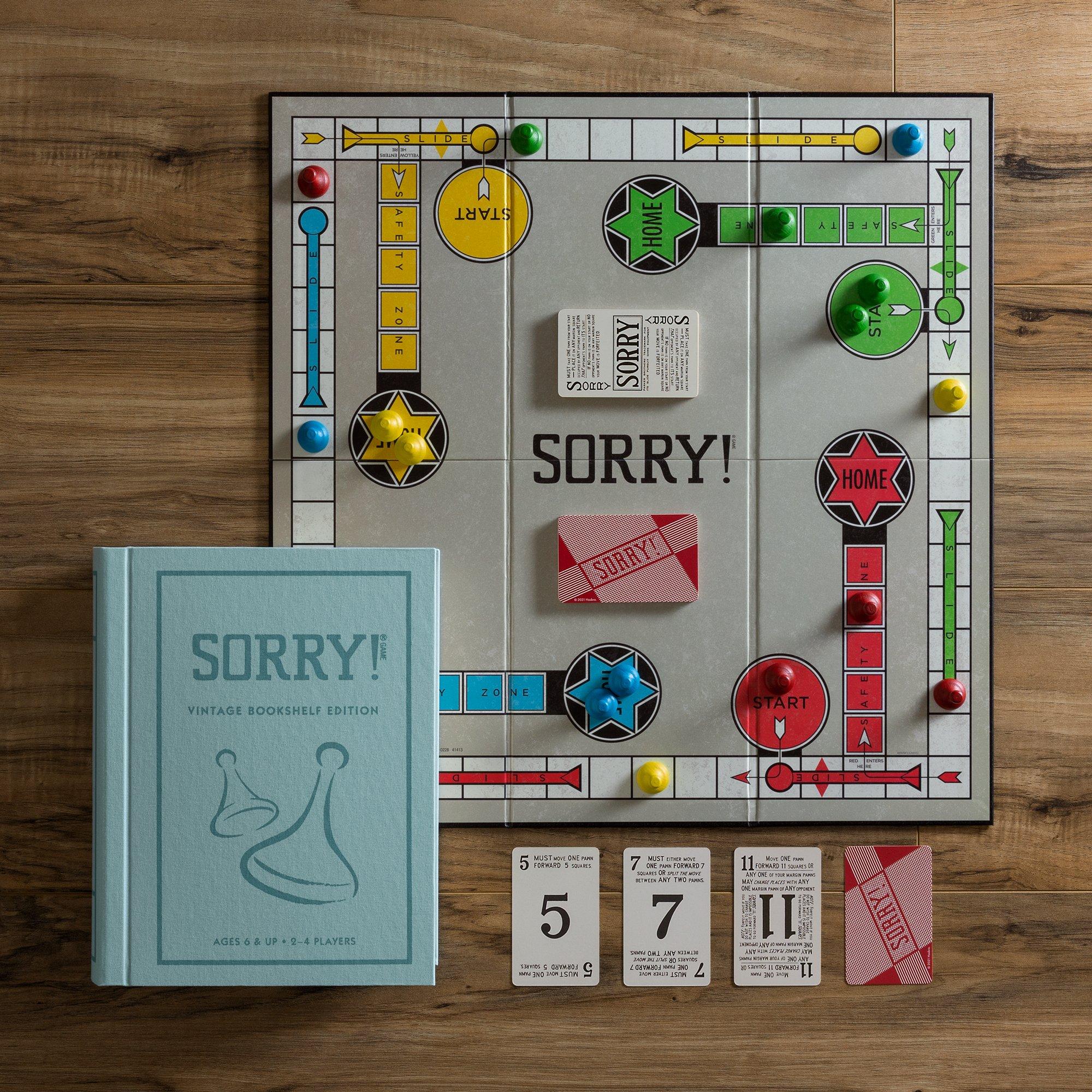 Hasbro | Sorry! Vintage Bookshelf Edition | Board Games | Sports Direct