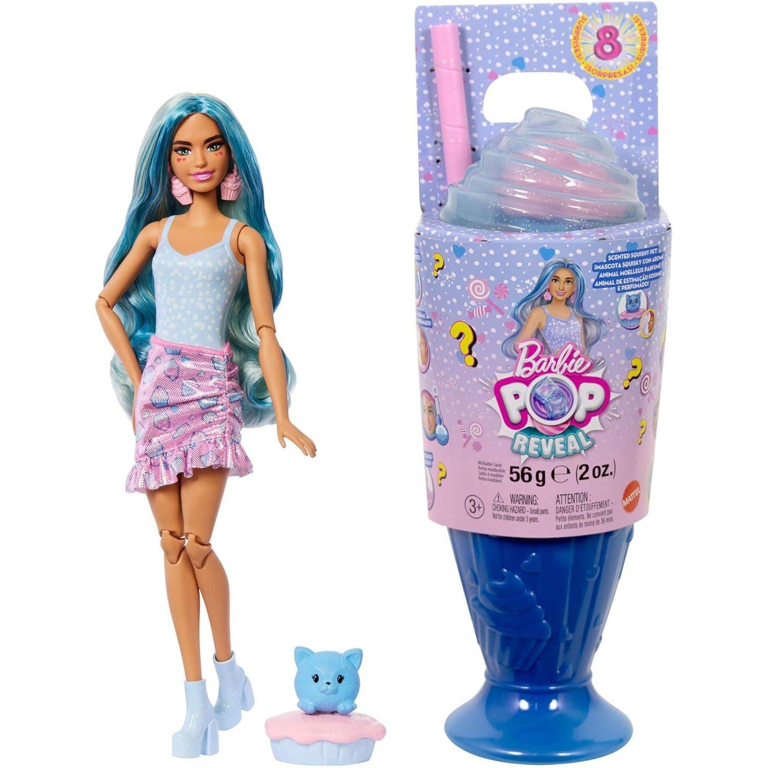 Barbie Pop Reveal Treat Series Doll & Accessories Set 8 Surprises ...