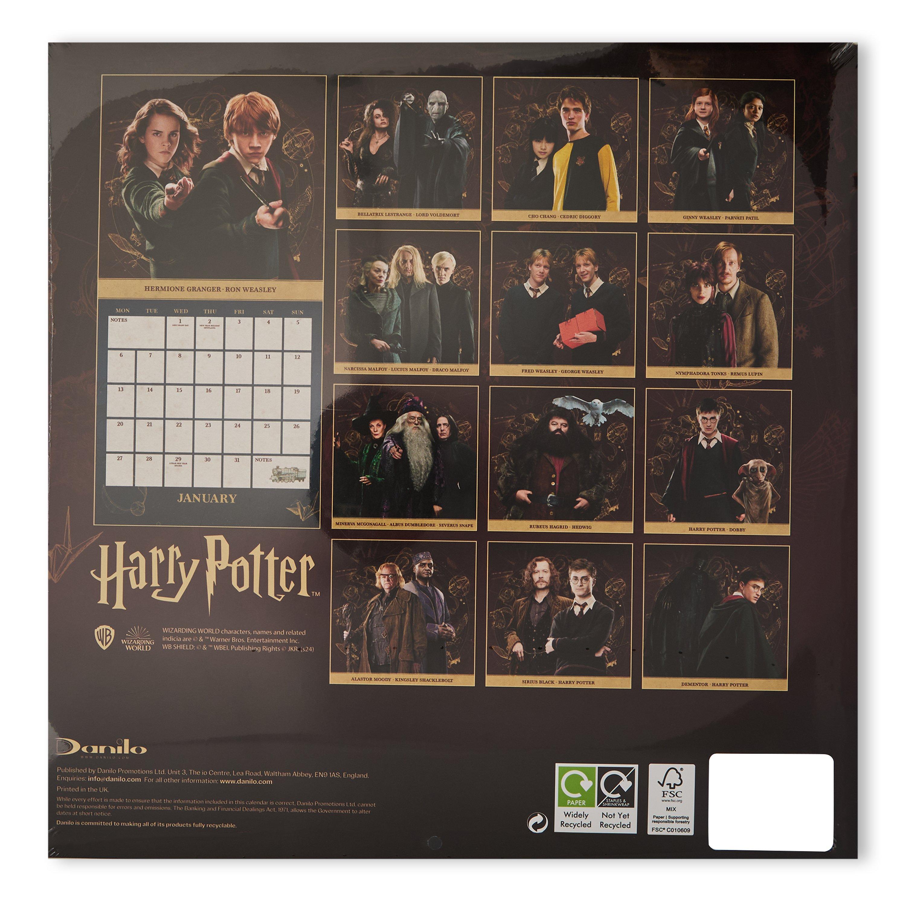 Harry Potter | Potter 2025 Square Wall Calendar | Calendars | FRASERS