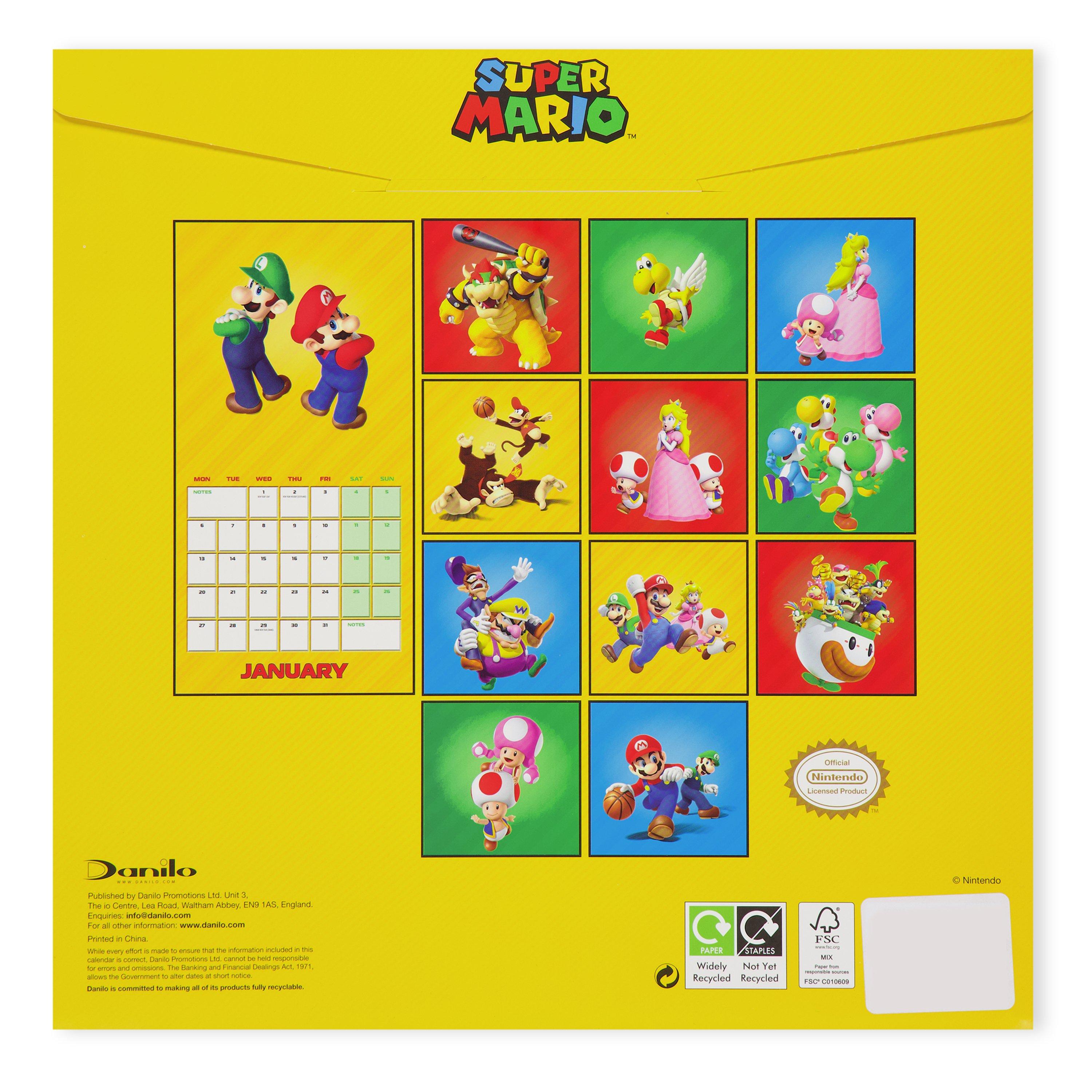 Super Mario | Calendar | Calendars | FRASERS