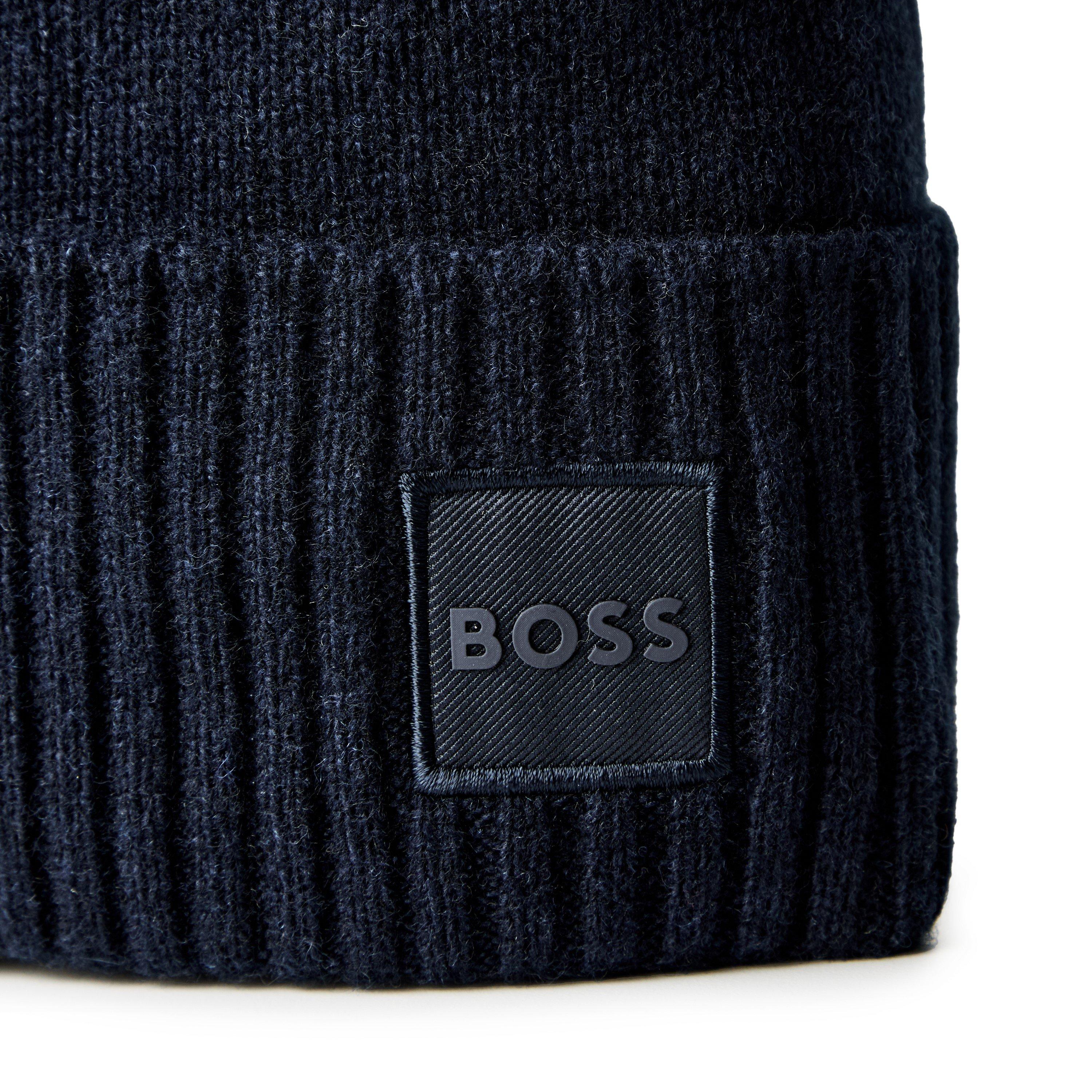 Boss Men's Akaio Ribbed Knit Beanie | USC