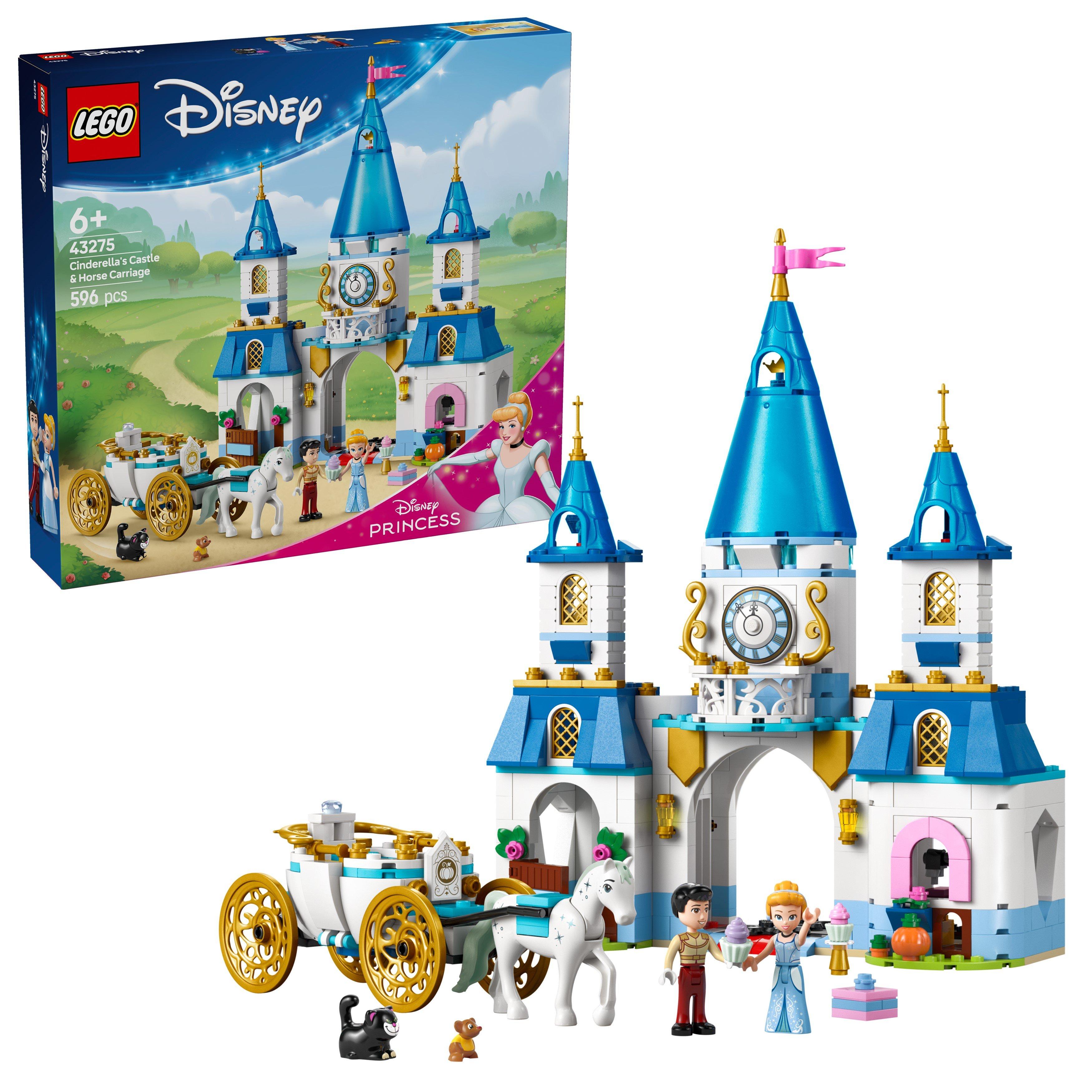 LEGO | LEGO Disney 43275 Princess Cinderella’s Castle & Horse Carriage ...