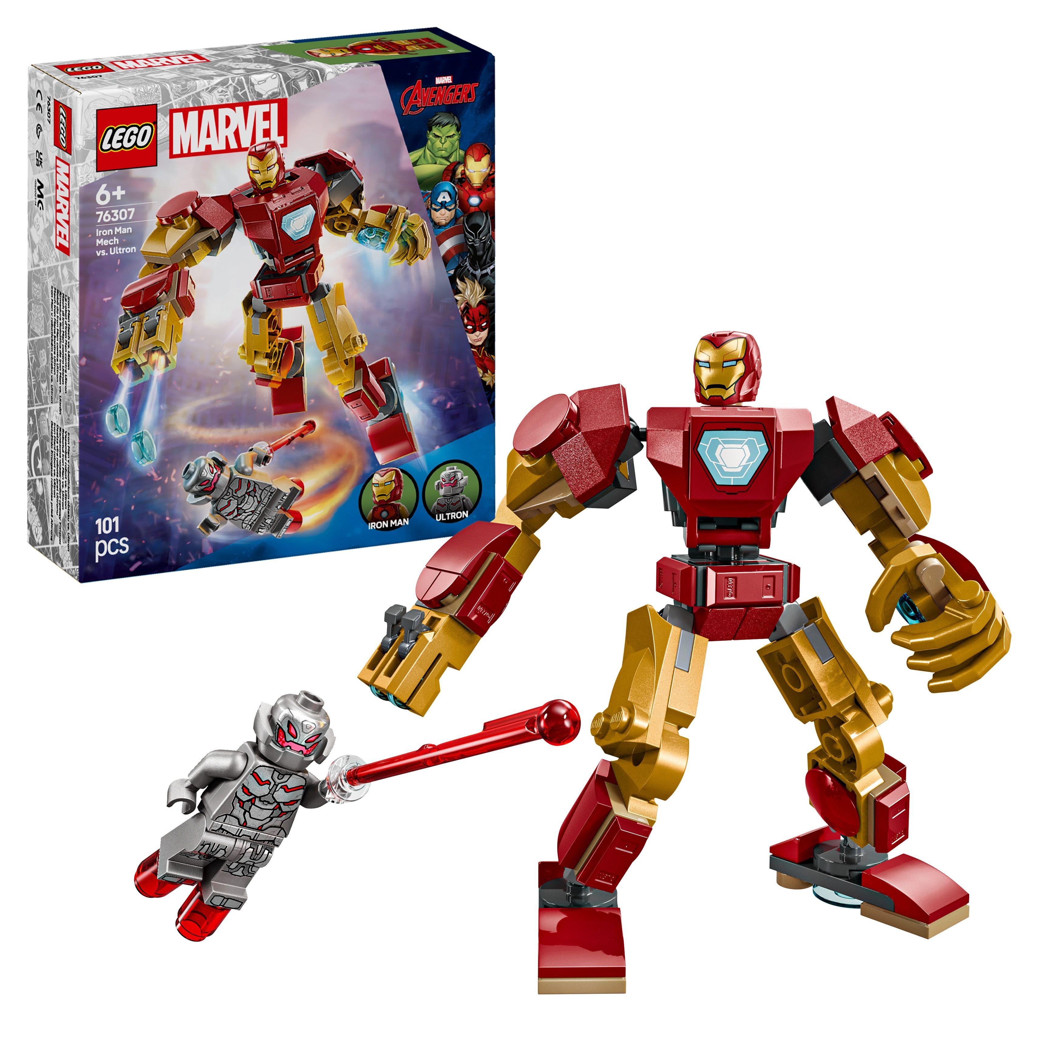 LEGO | LEGO LEGO Marvel Iron Man Mech vs. Ultron Set 76307 | Lego ...