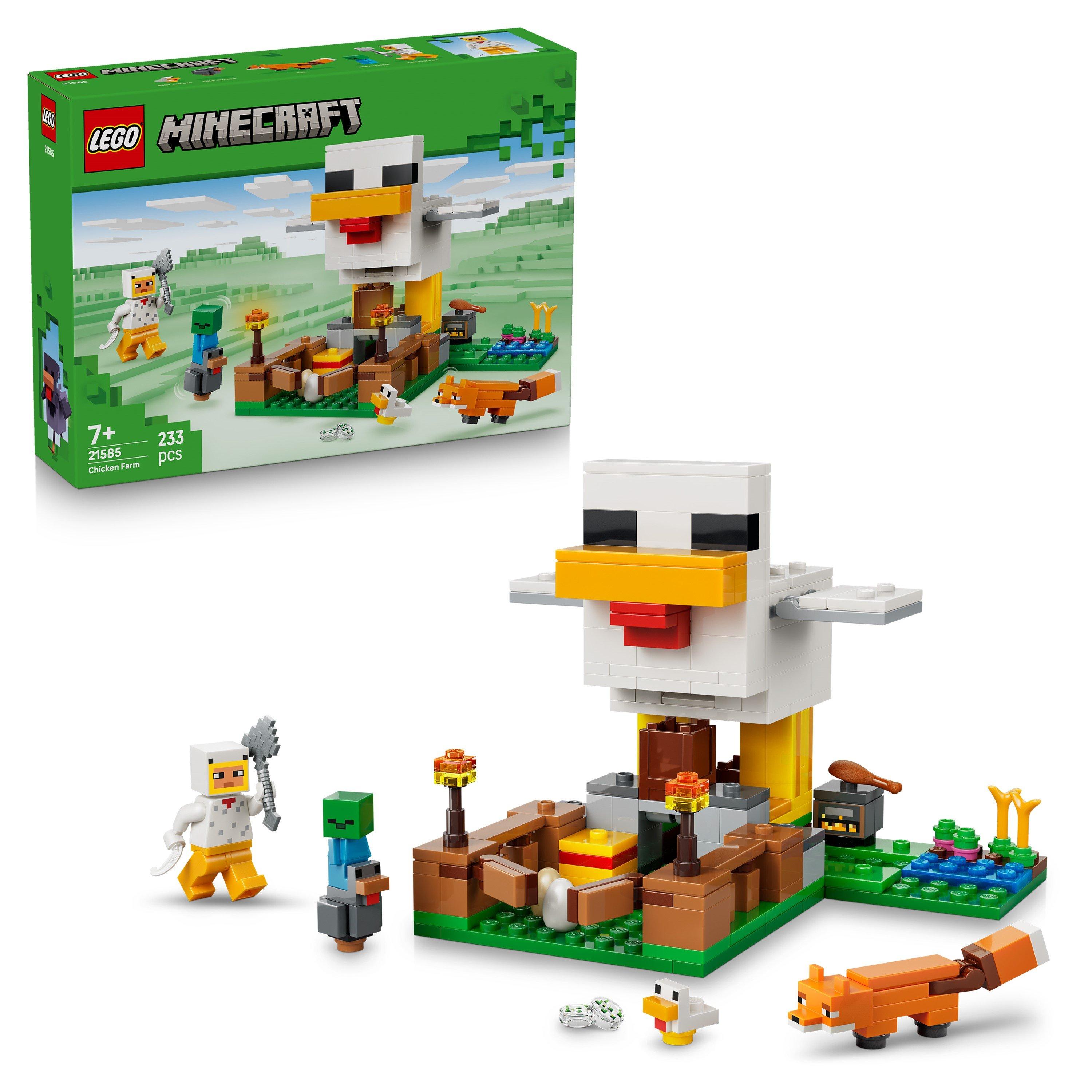 LEGO | Minecraft Chicken Farm Gaming Toy with Figures 21585 | Lego ...