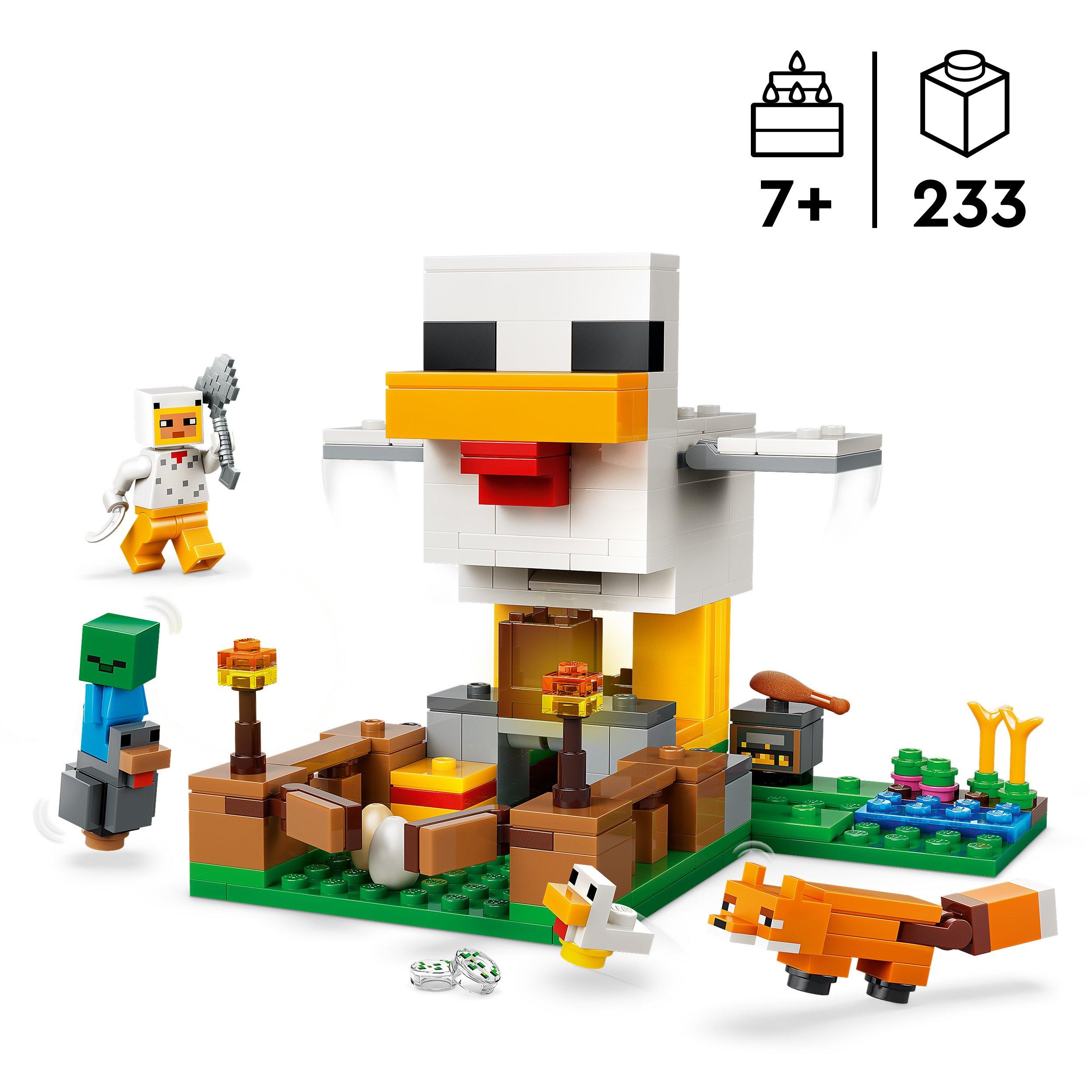 LEGO | Minecraft Chicken Farm Gaming Toy with Figures 21585 | Lego ...
