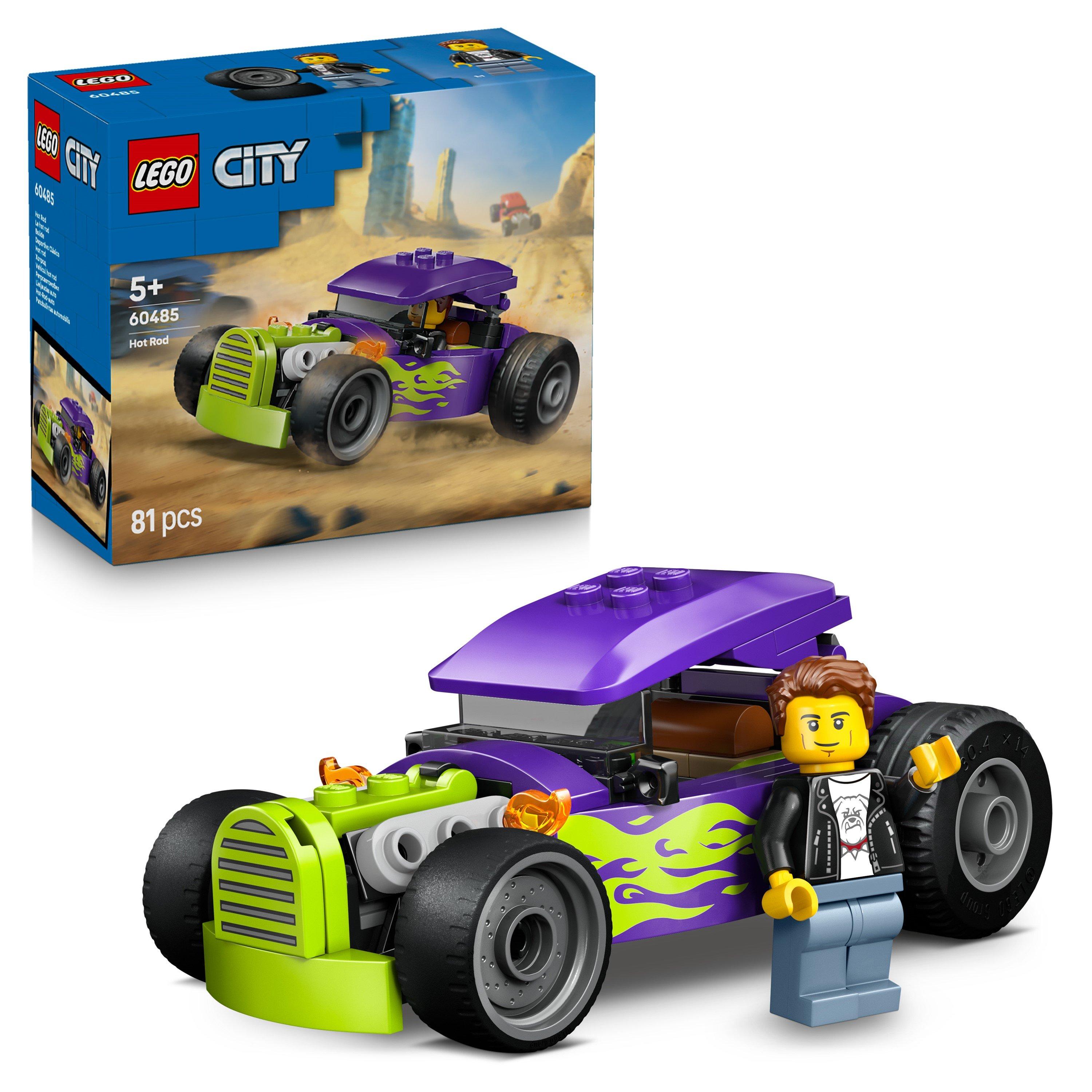 LEGO | City Hot Rod Race Car Toy - Model Kit for Kids 60485 | Lego ...