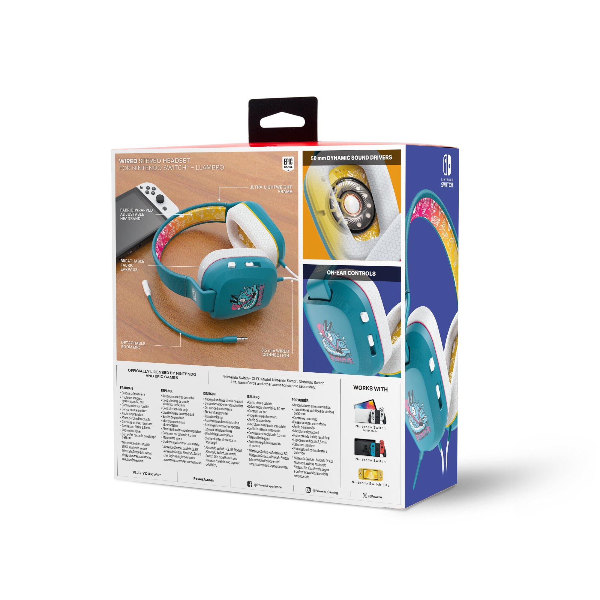 PowerA Wired Stereo Headset for Nintendo Switch - Fortnite Llambro ...