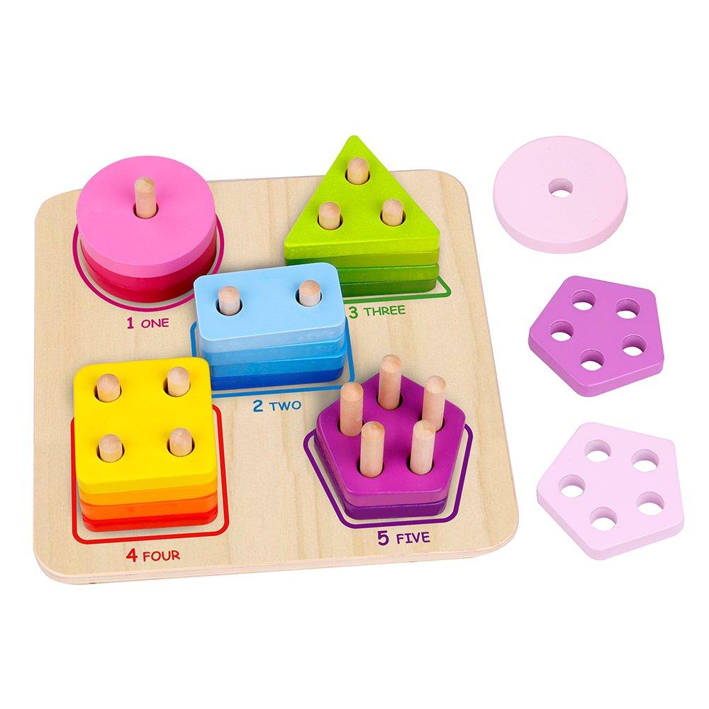 Tooky Toy | Geometric Block Sorter Babies | Pre-School Toys | Sports Direct