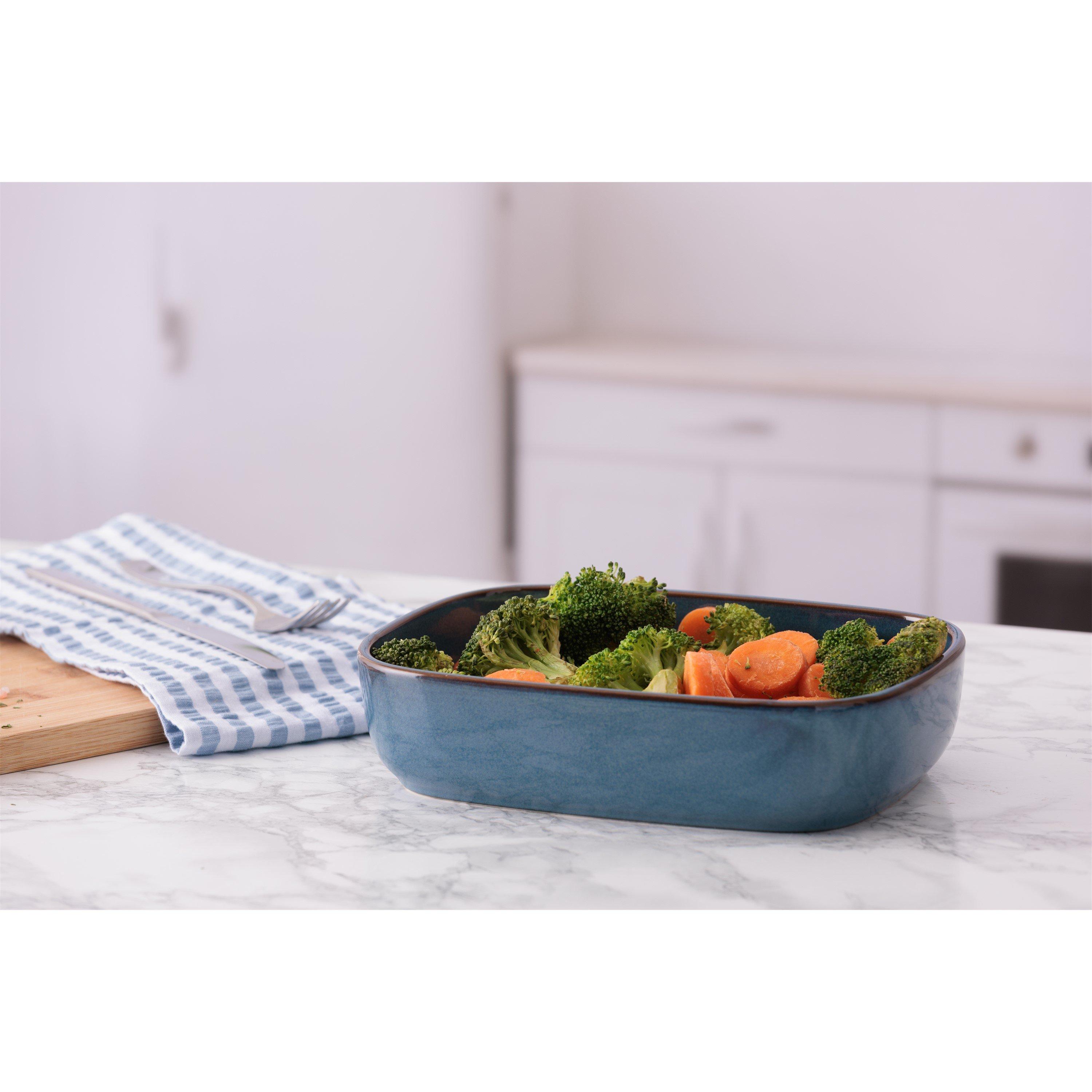 Mason Cash Reactive blue rectangle dish 23X17.5X5.5CM | FRASERS