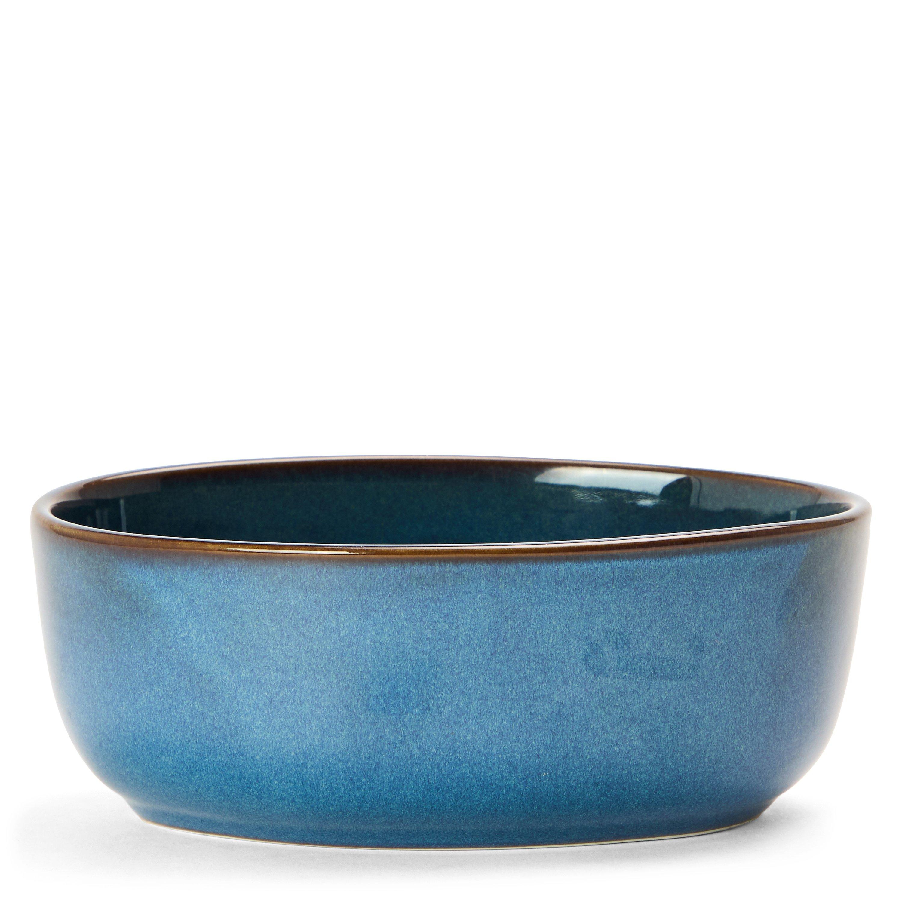 Mason Cash | Reactive blue oval pie dish 18X12X7CM | Oven To Table ...