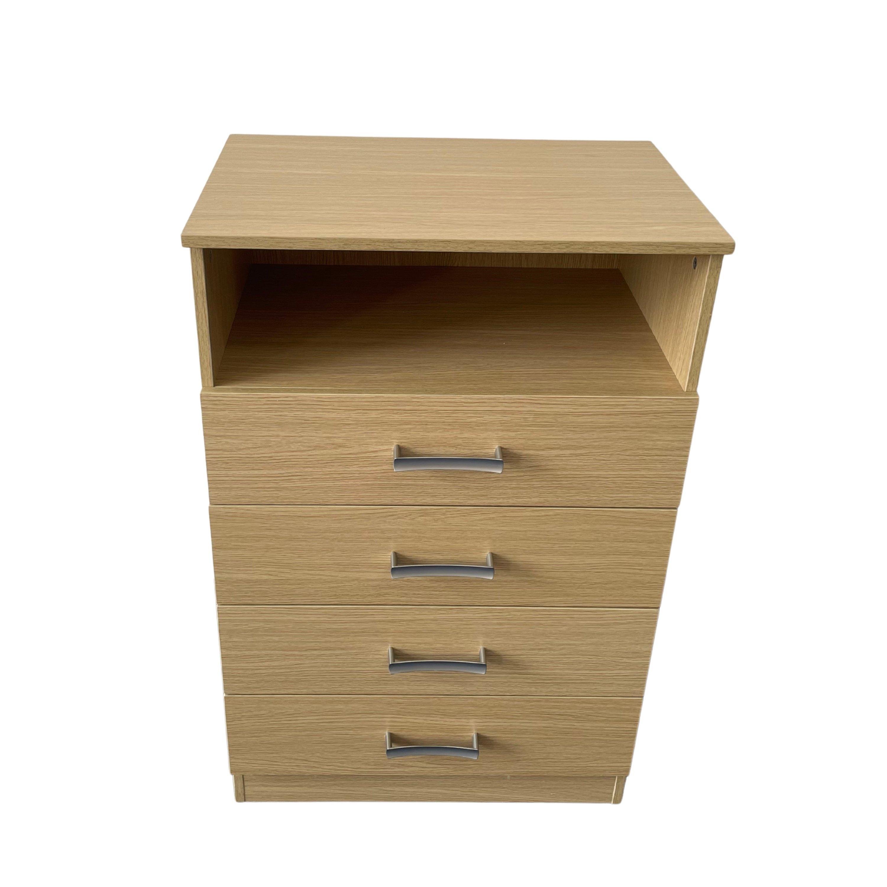 FurnitureR | 4-Drawer Chest with Open Shelf | Chest of Drawers | FRASERS