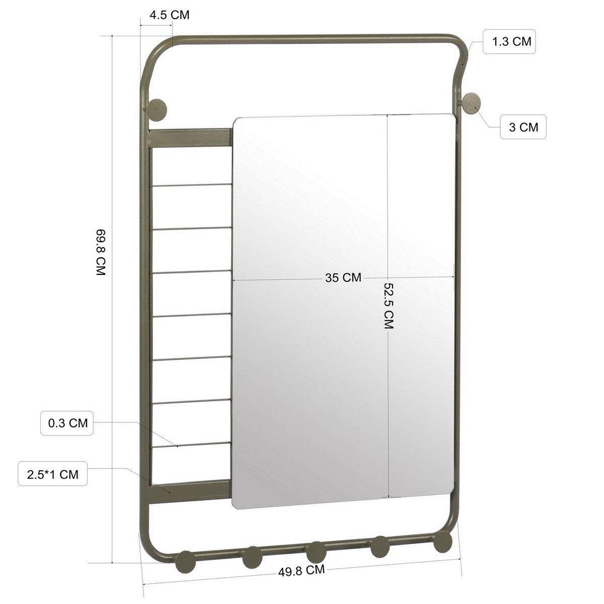 FurnitureR | HAMMER Bathroom Mirror with shelf | Mirrors | FRASERS