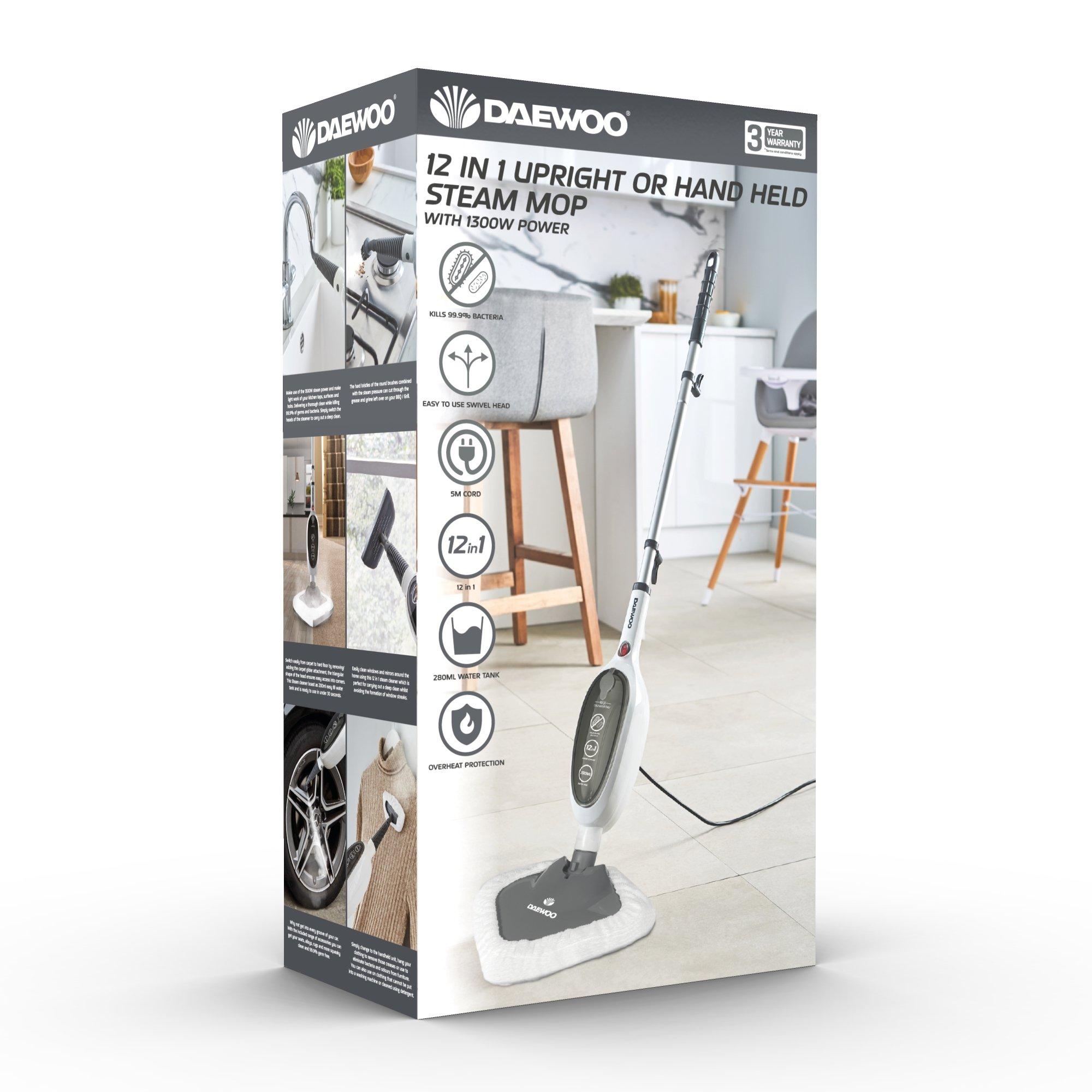 Daewoo | 12 in 1 Steam Mop | Washer Dryers | FRASERS