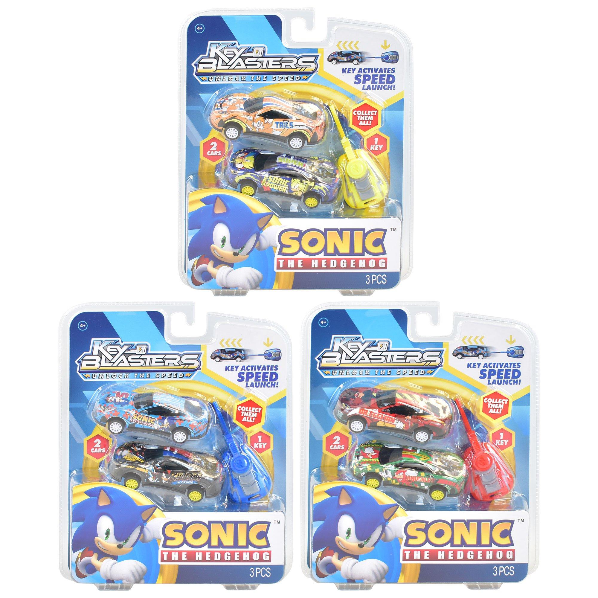 Sonic the Hedgehog | The Hedgehog Key Blaster Car 2pk | Toy Cars ...