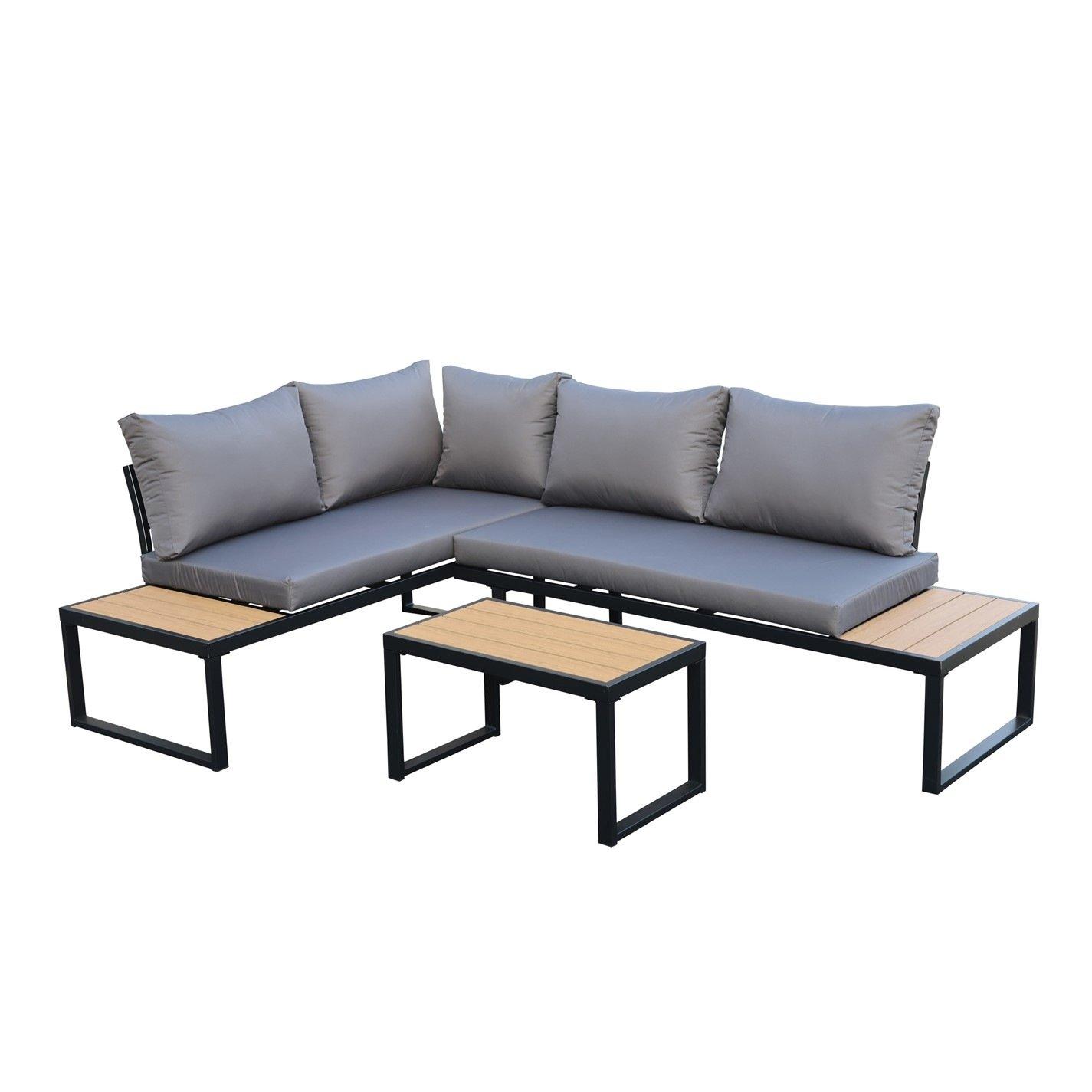 Linea 4-Piece L-Shaped Weather Resistant Garden Furniture Set | FRASERS