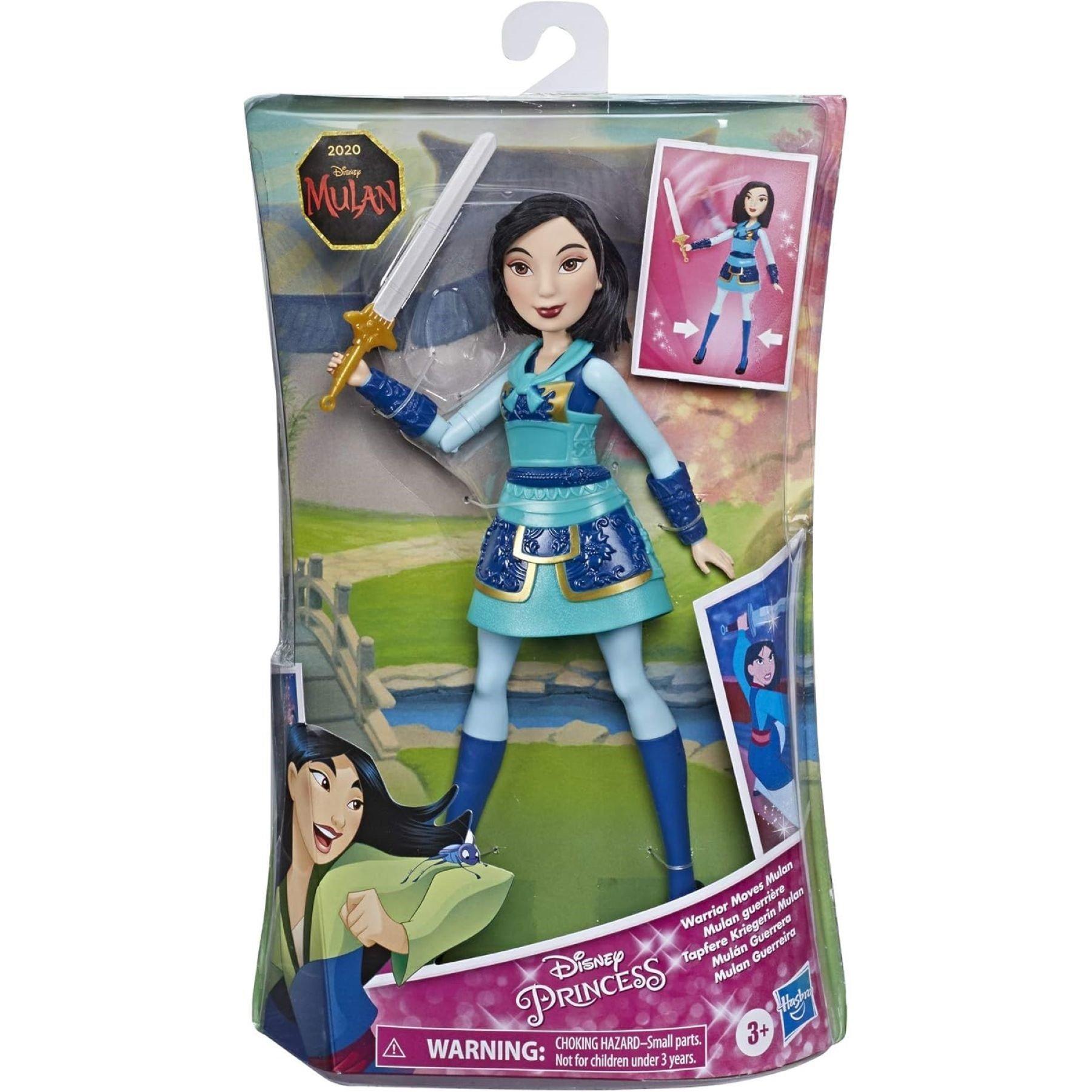Disney Princess Warrior Moves Mulan Doll with Sword-Swinging Action ...
