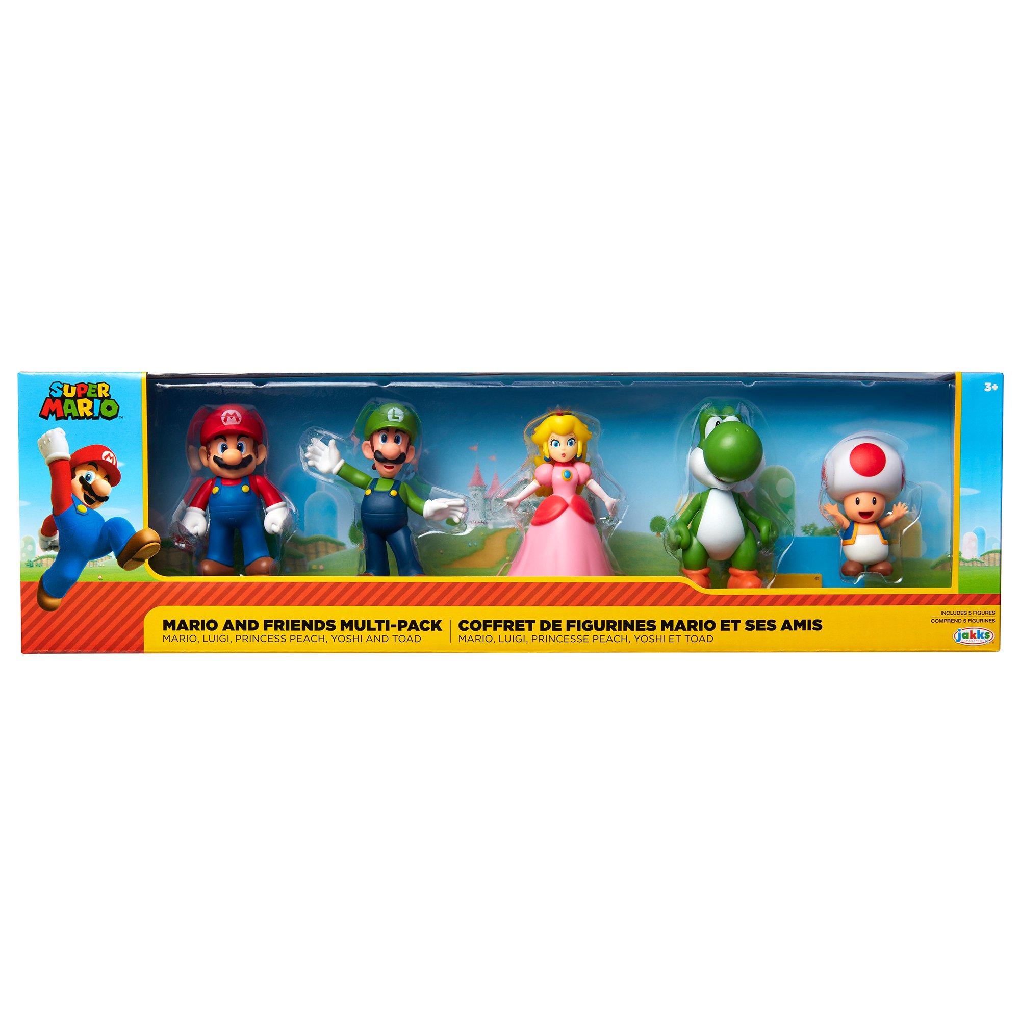 Super Mario | Nintendo Mario And Friends 25 Figurine 5 pack Boxset ...