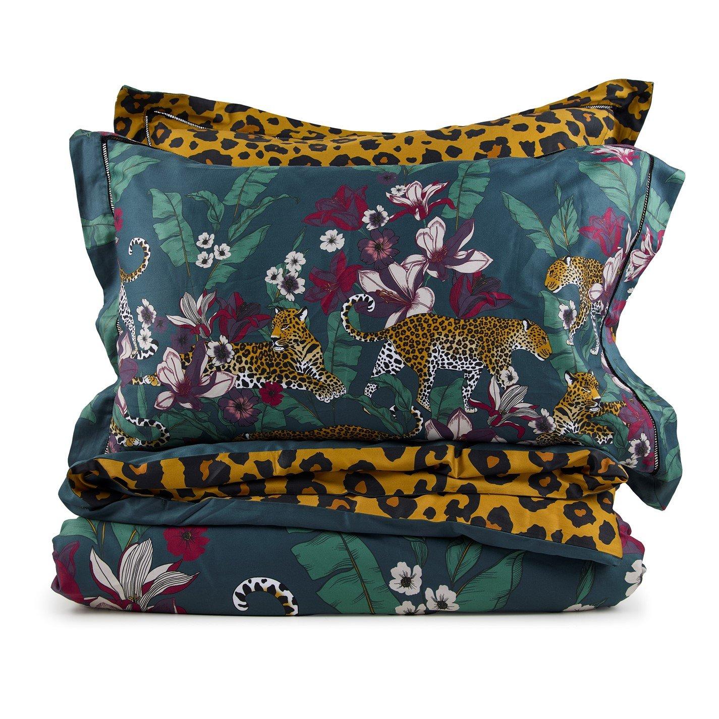 Biba | Jungle leopard Reversible Duvet and Pillowcase Set | Duvet Cover ...