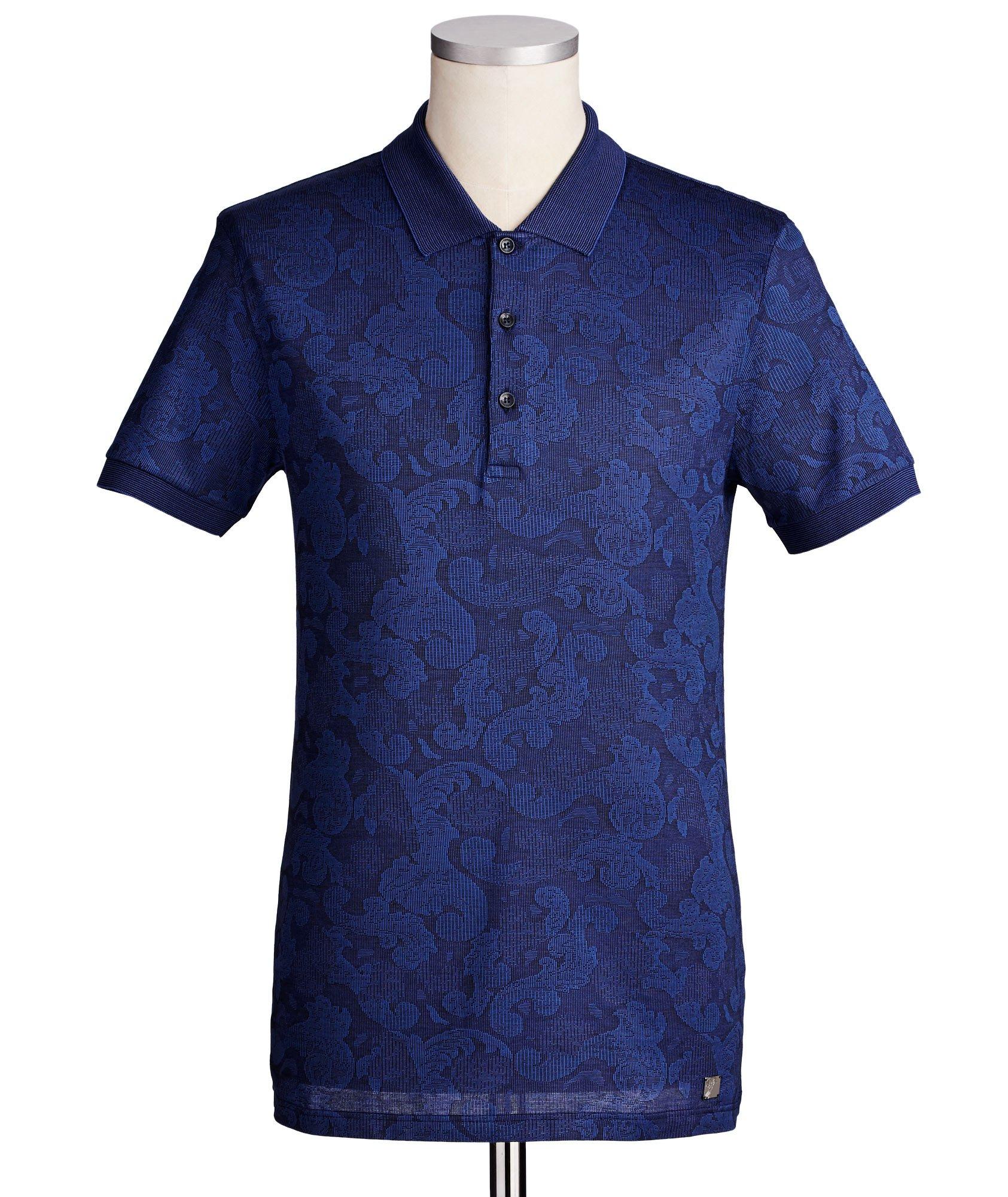 Versace Paisley Print Polo | Polos | Harry Rosen