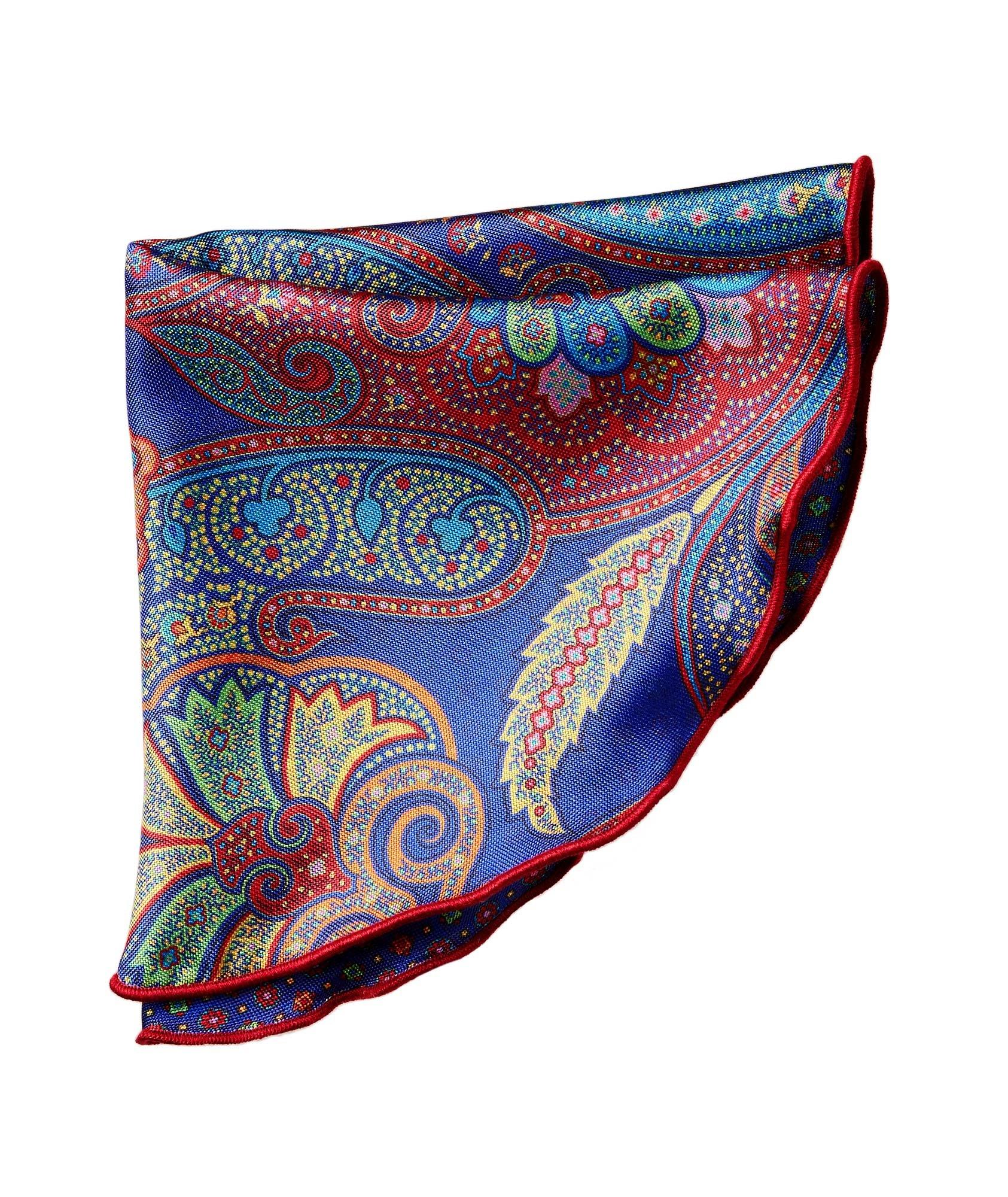 Edward Armah Printed Silk Pocket Circle | Ties, Pocket Squares & Formal ...
