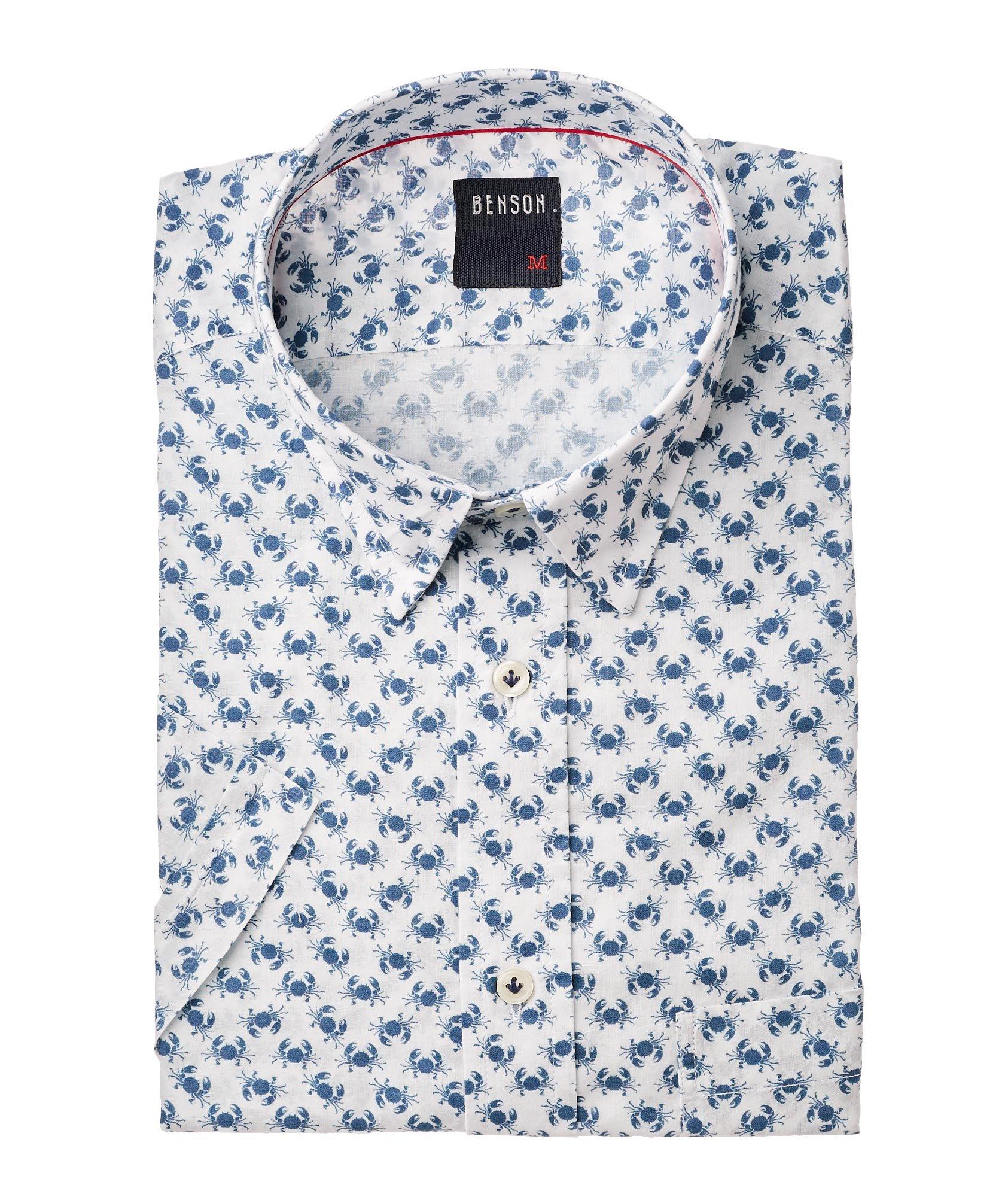 Benson Short-Sleeve Printed Cotton Shirt | Casual Shirts | Harry Rosen