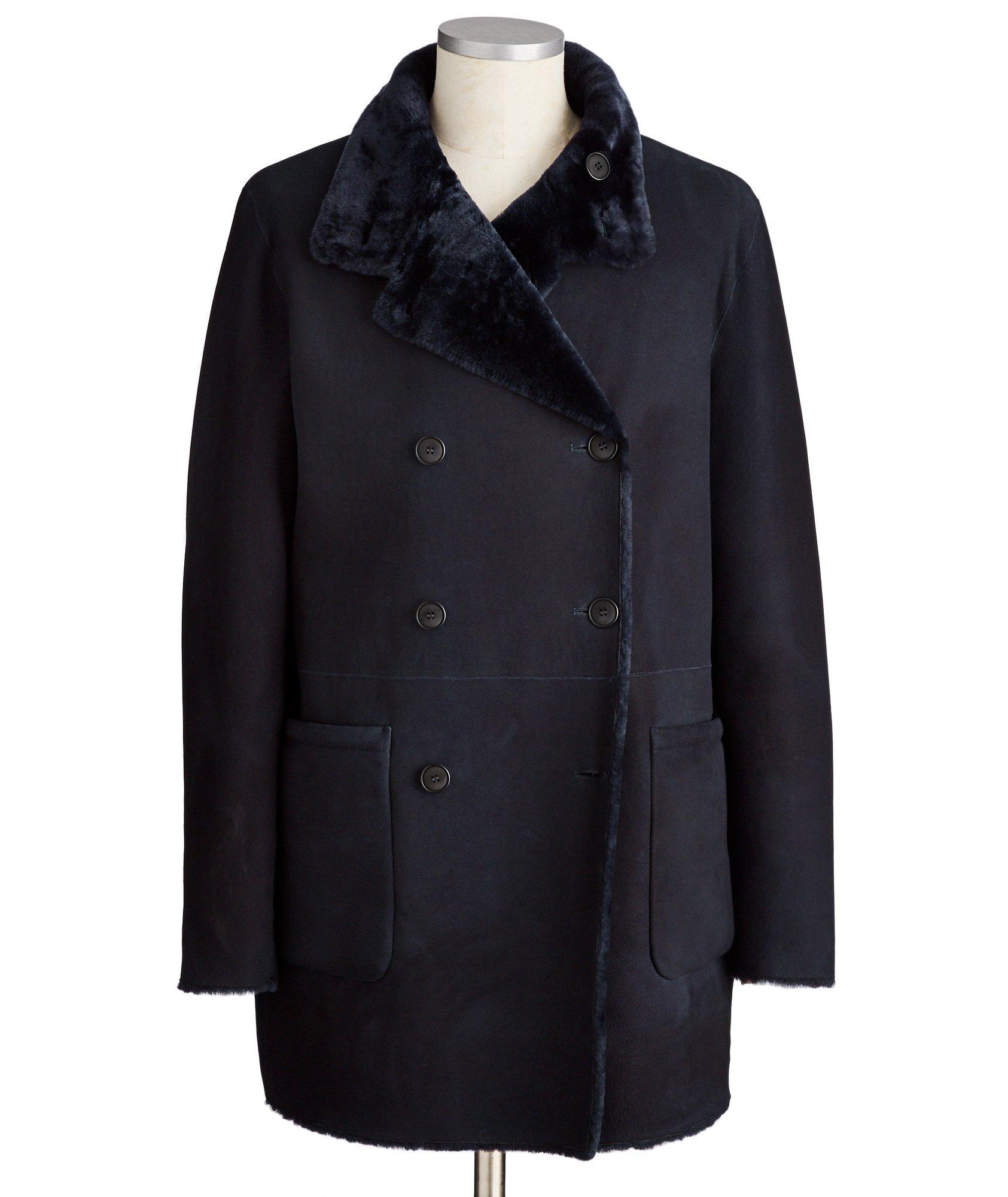 Giorgio Armani Reversible Shearling Coat | Leather | Harry Rosen
