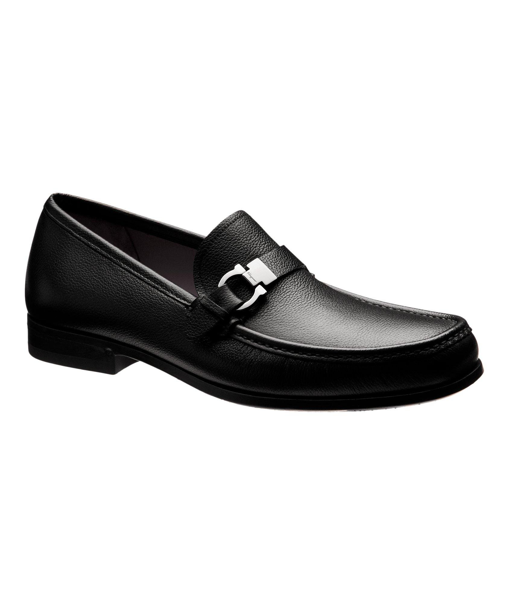 Ferragamo Adam Soft Tumbled Leather Loafers | Dress Shoes | Harry Rosen