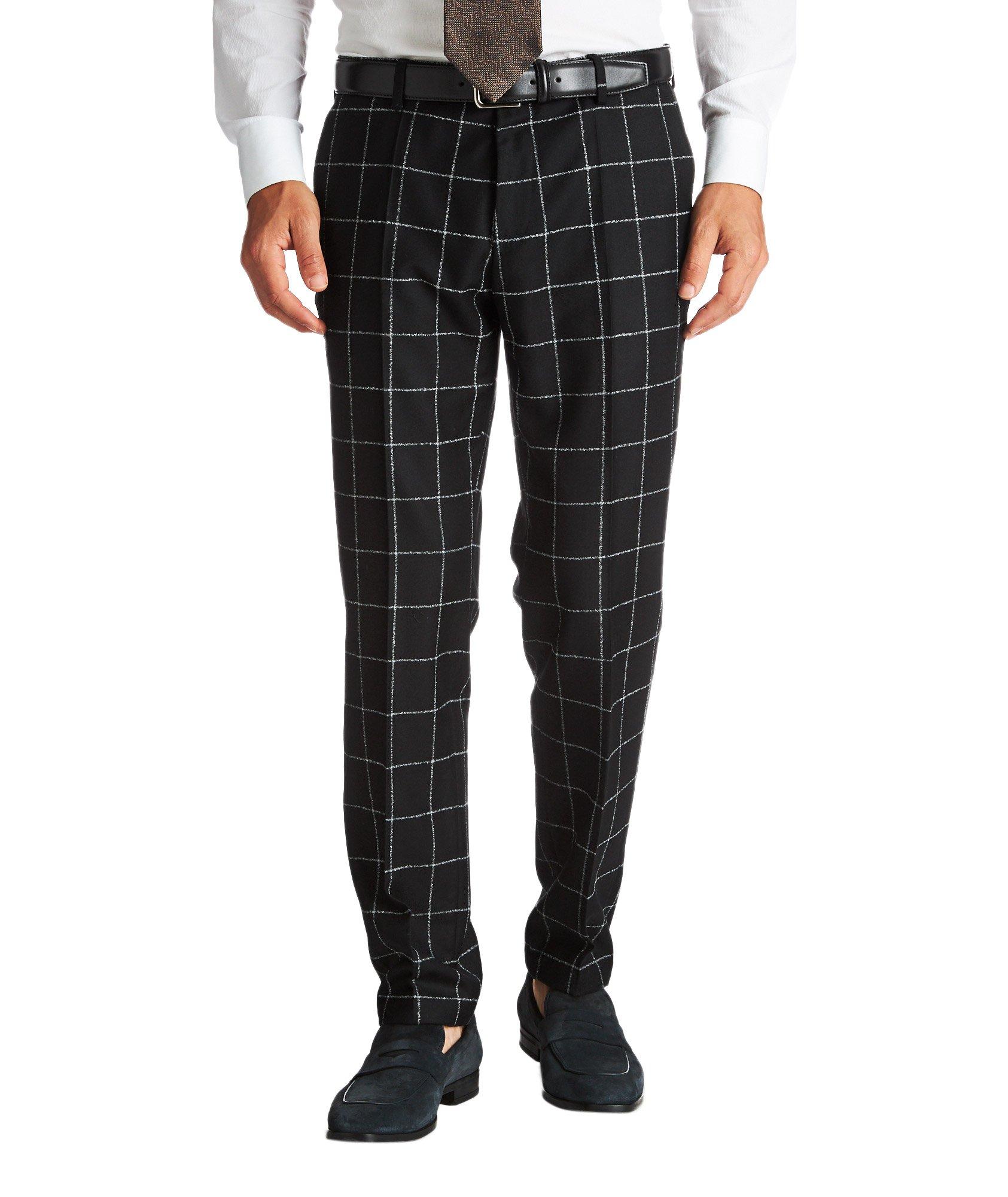 BOSS Slim Fit Windowpane Dress Pants | Dress Pants | Harry Rosen