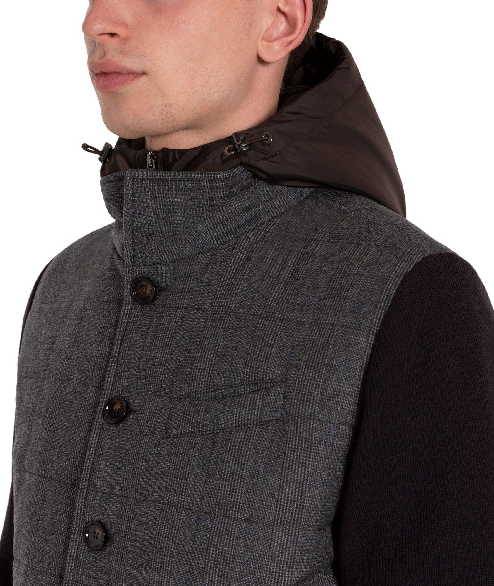 Paul & Shark Glen-Checked Hooded Swacket | Sweaters & Knits | Harry Rosen