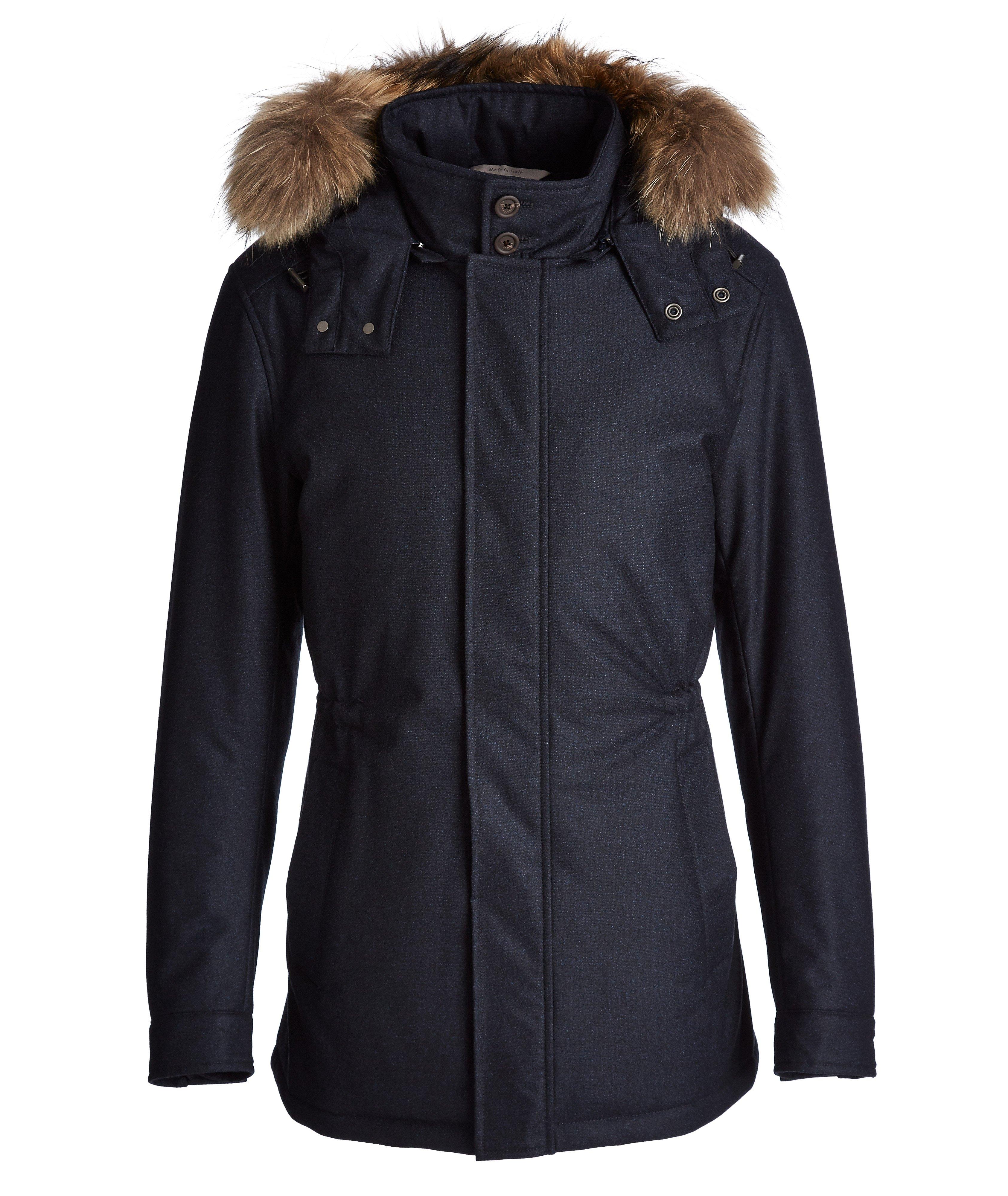 Canali Waterproof Fur-Trimmed Coat | Coats | Harry Rosen