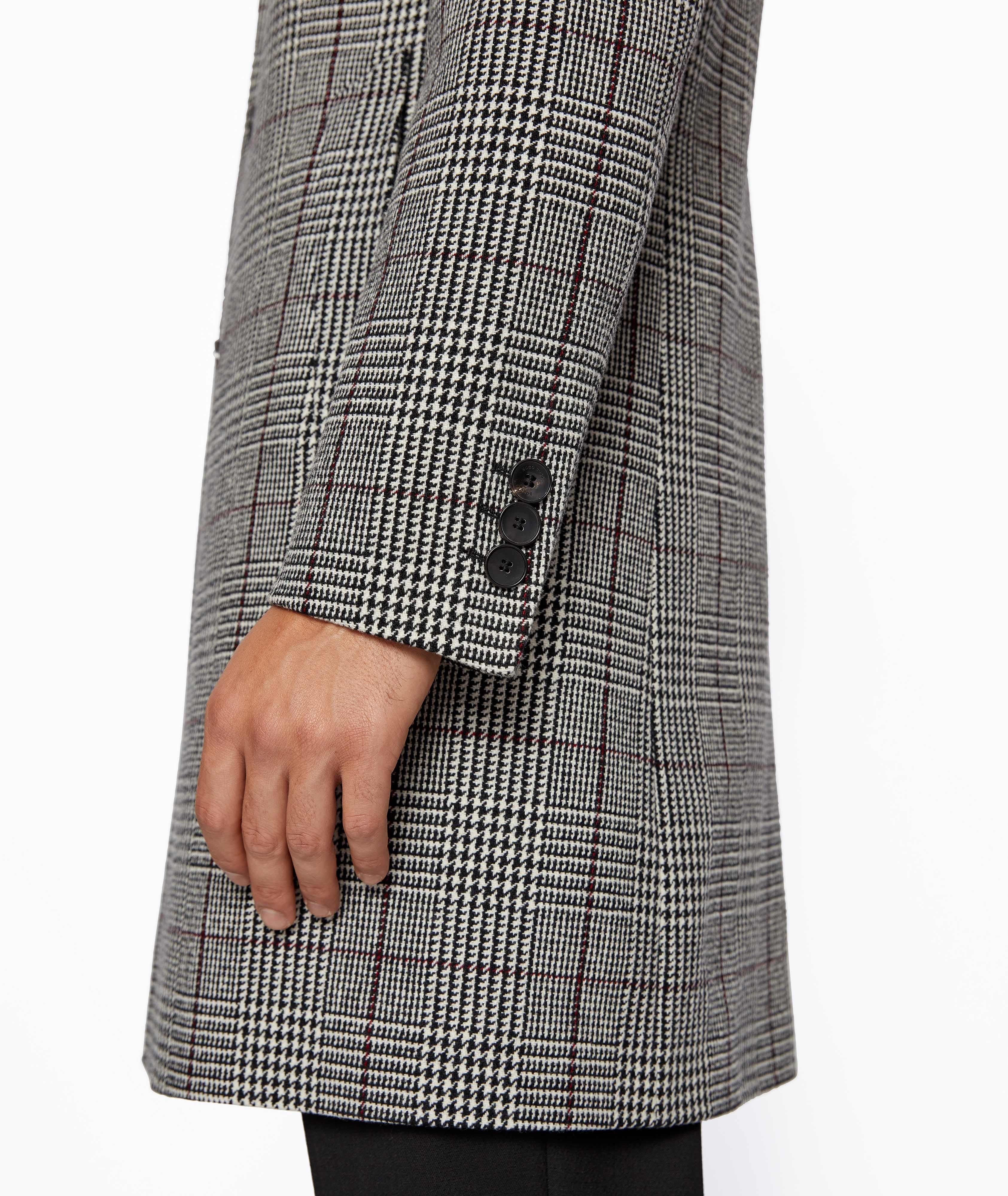 BOSS Glen Check Wool Coat | Coats | Harry Rosen