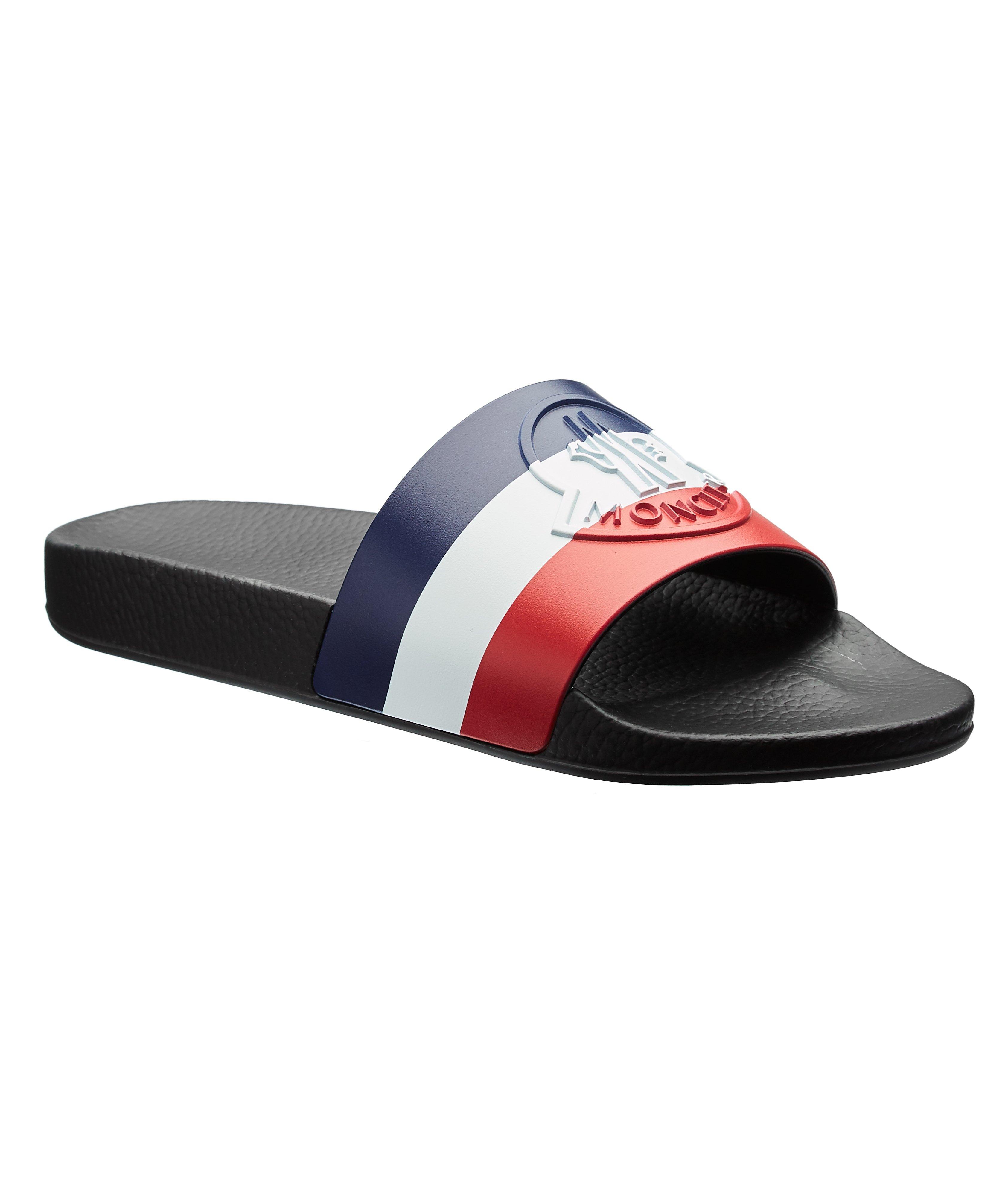 Moncler Basile Tri-Colour Slides | Casual Shoes | Harry Rosen