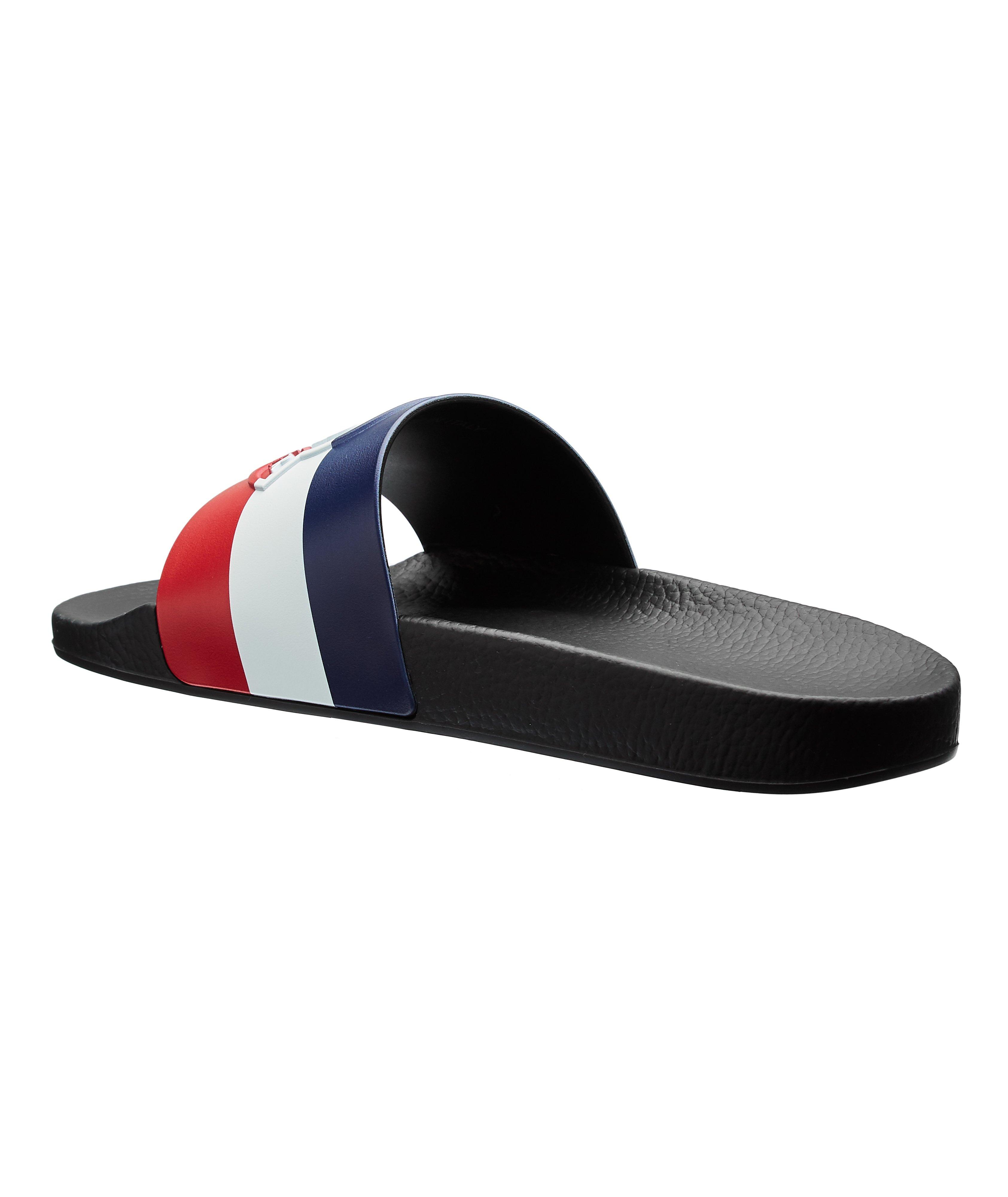 Moncler Basile Tri-Colour Slides | Casual Shoes | Harry Rosen