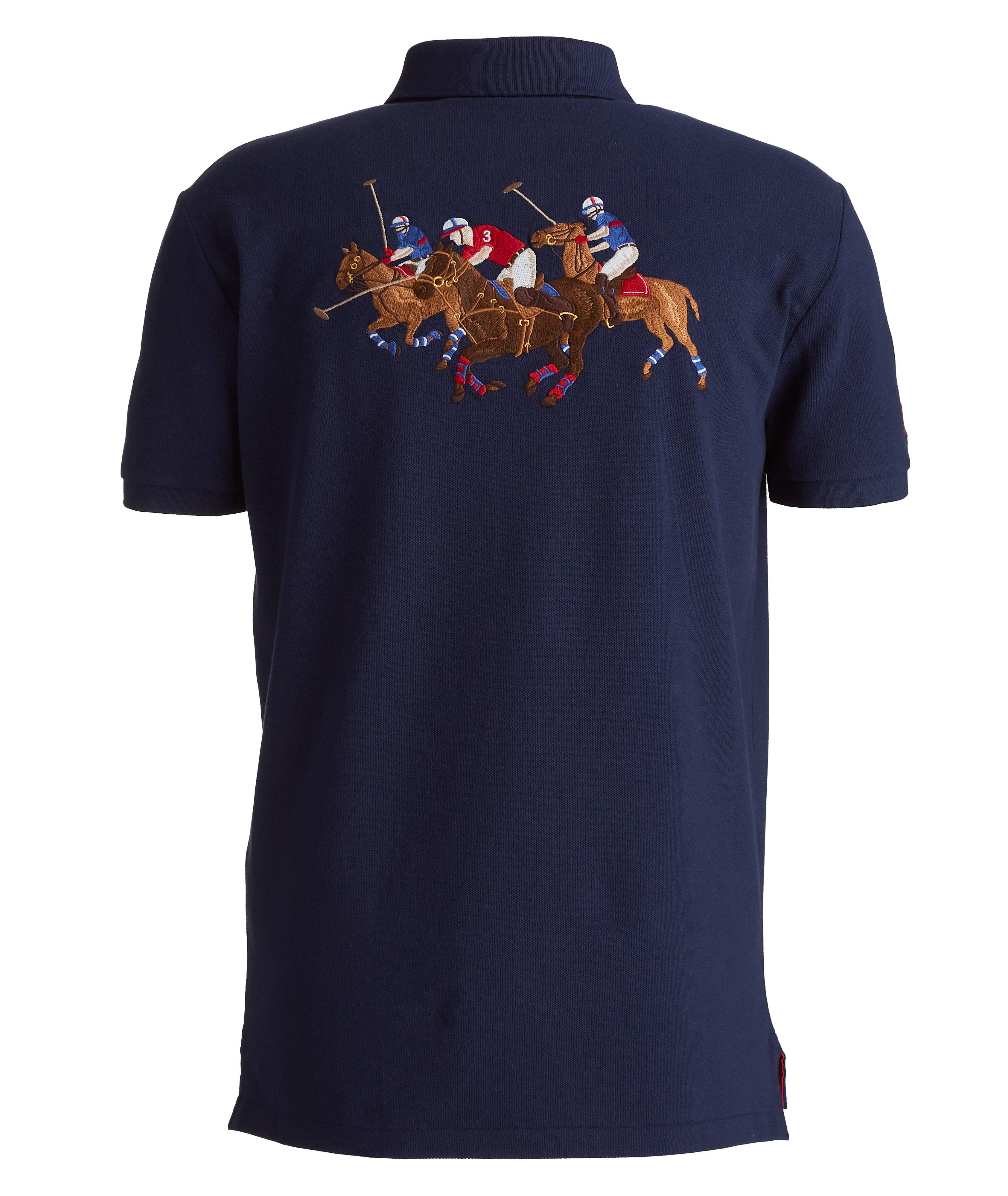 Polo Ralph Lauren Slim-Fit Back Patch Piqué Cotton Polo | Polos | Harry ...