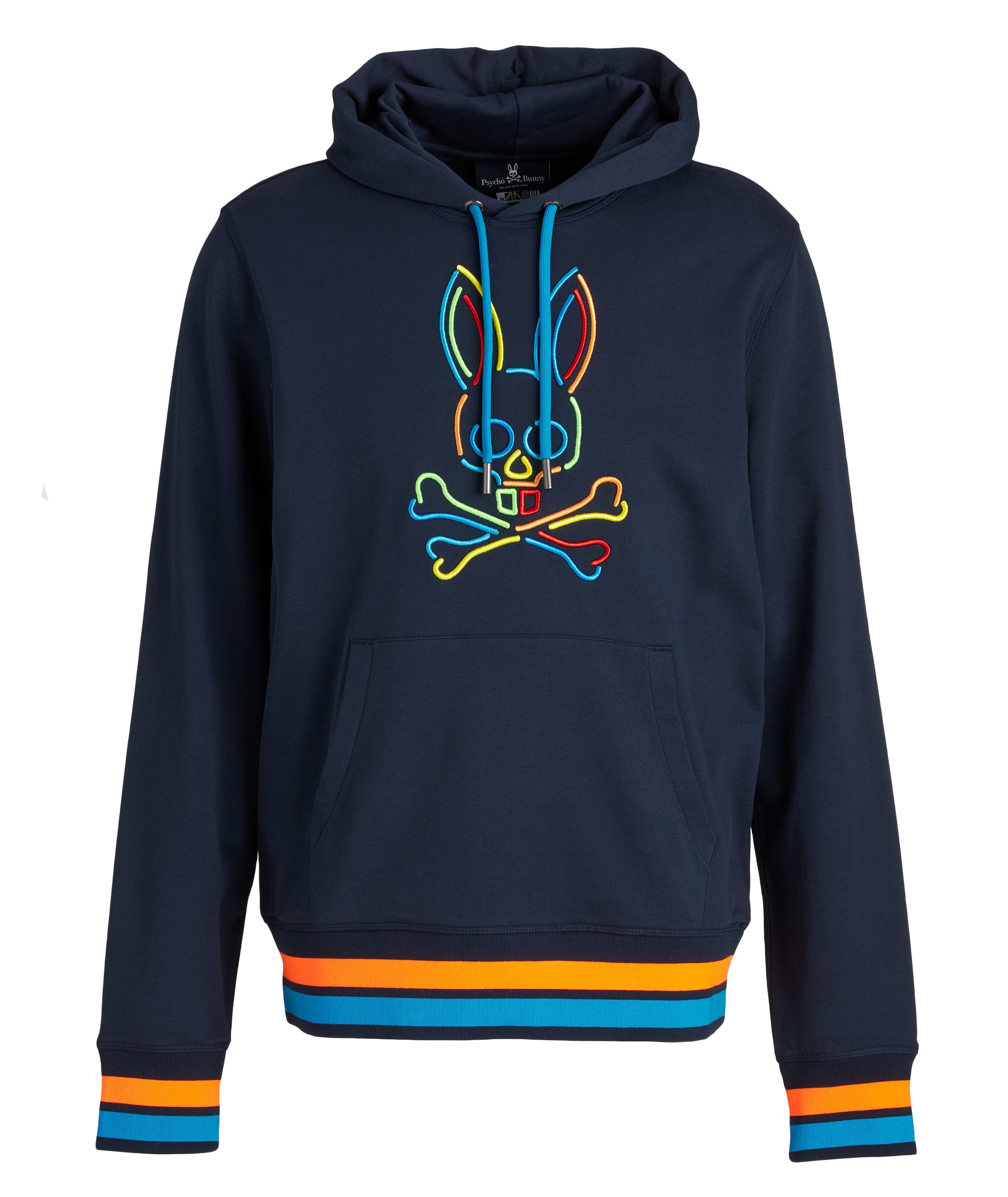 Psycho Bunny Neon Glow Logo Cotton Hoodie | Sweaters & Knits | Harry Rosen
