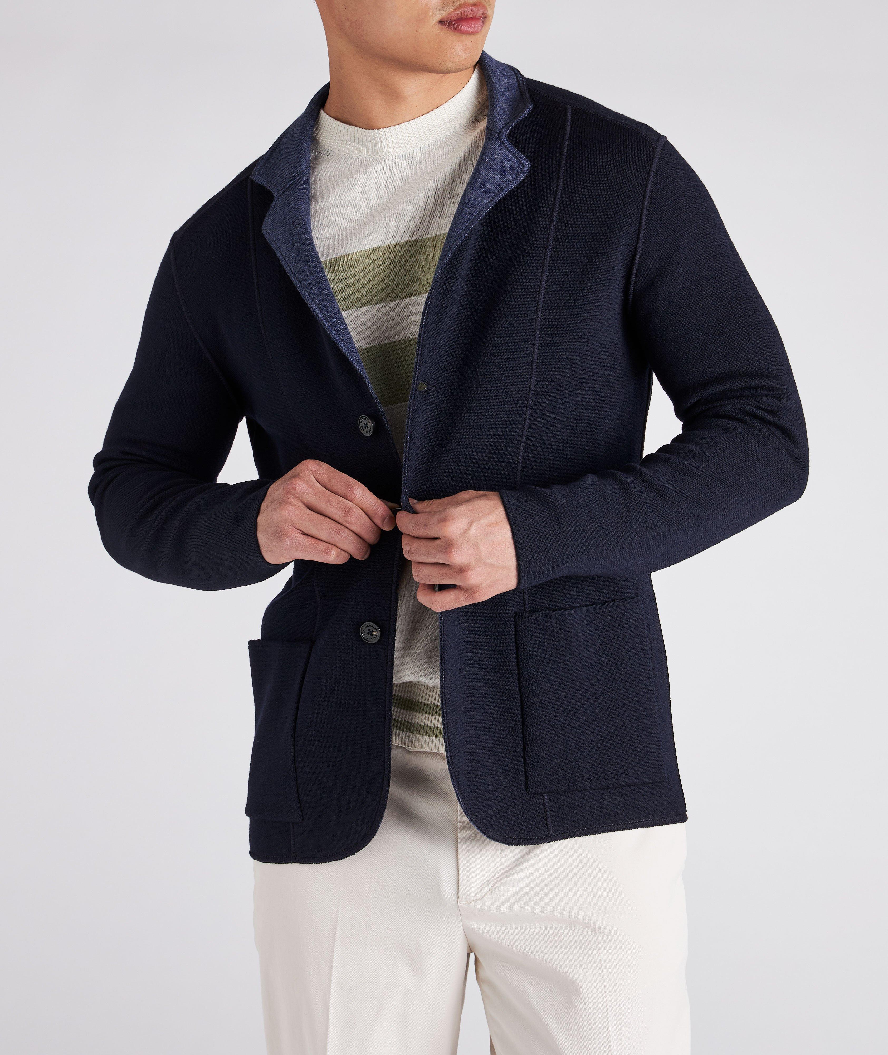 Maurizio Baldassari Reversible Knit Wool Swacket | Sweaters & Knits ...