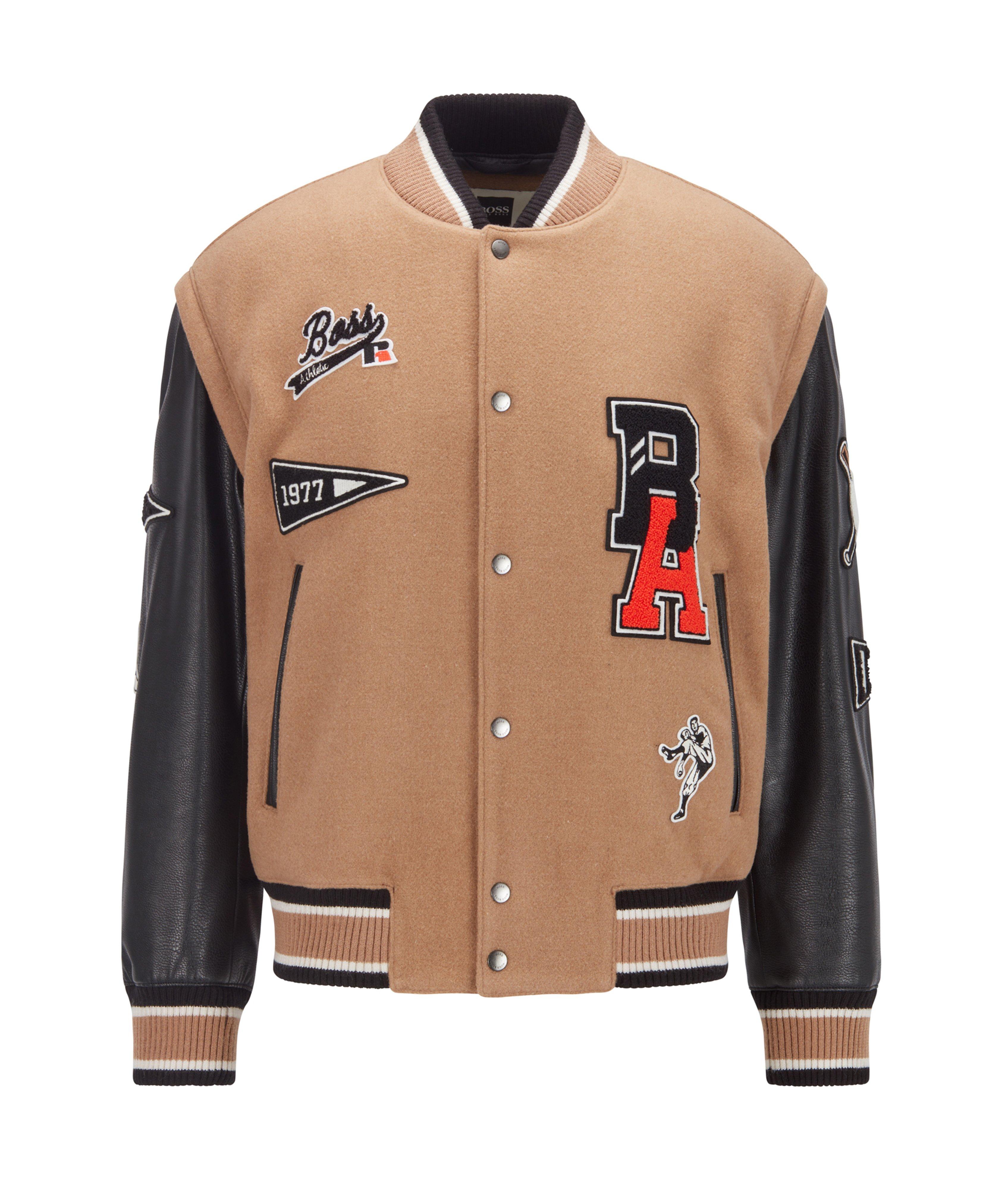 BOSS BOSS X Russell Athletic Wool-Blend Varsity Jacket | Sport Jackets ...