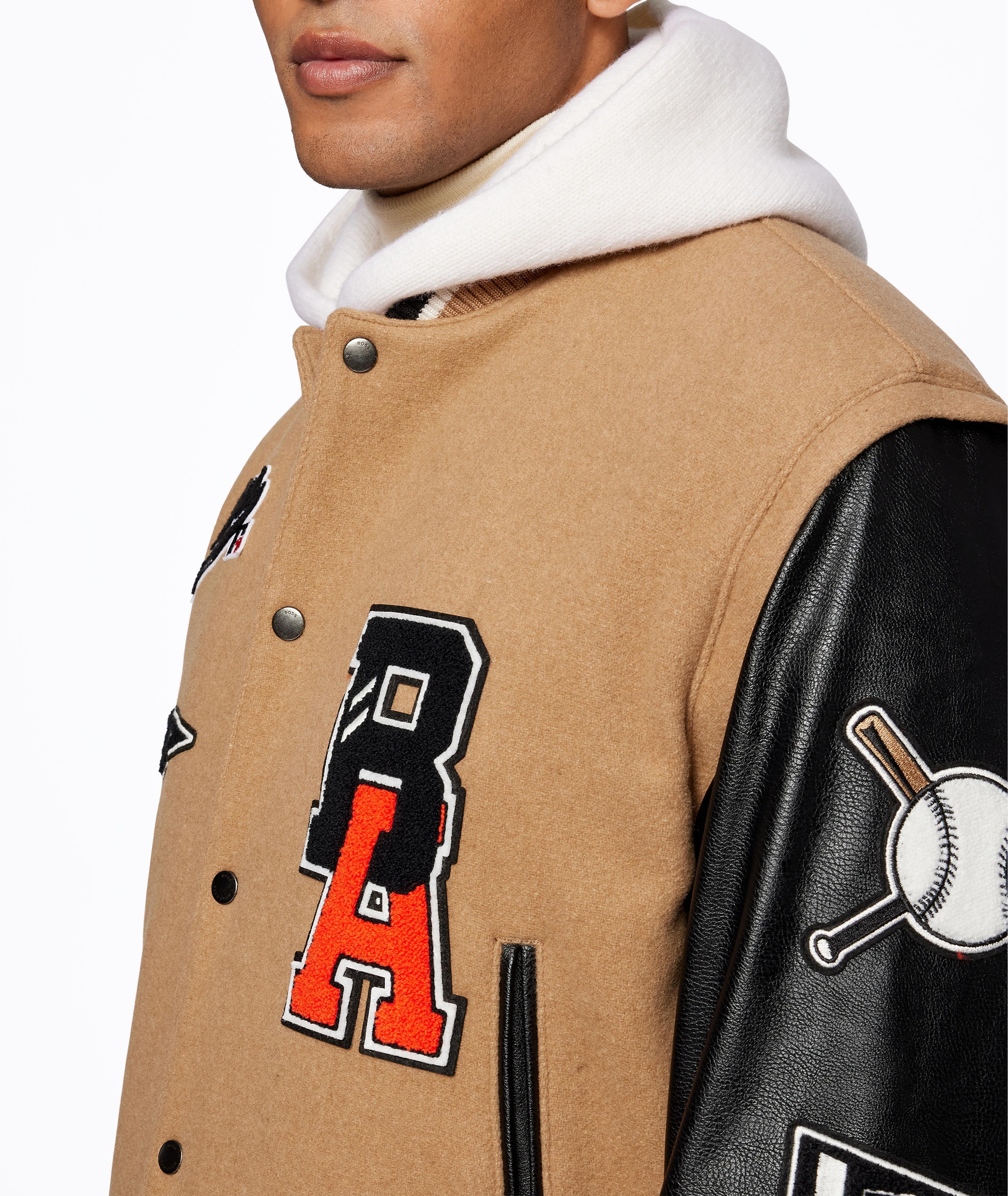 BOSS BOSS X Russell Athletic Wool-Blend Varsity Jacket | Sport Jackets ...