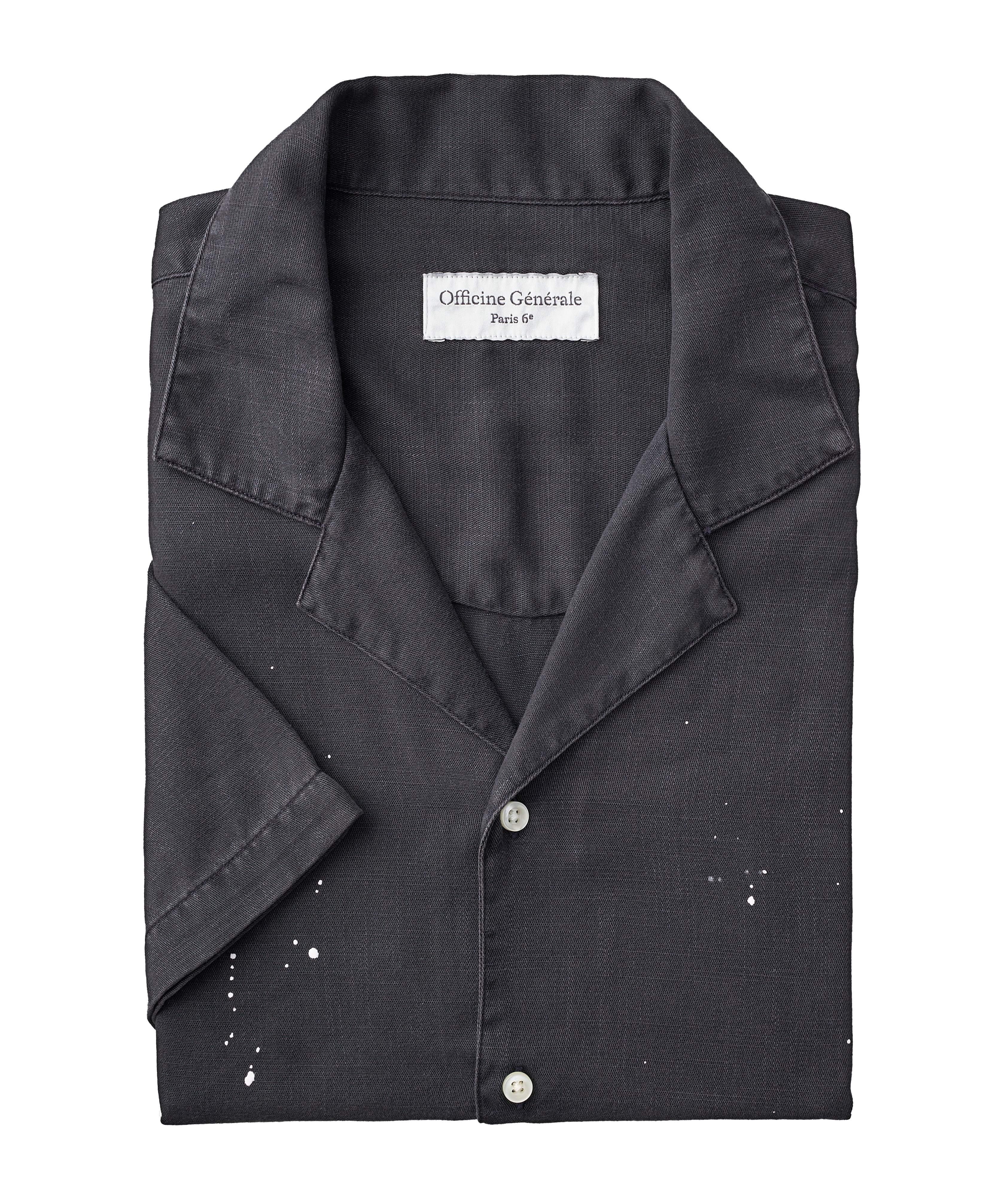 Harry Rosen Eren Paint Splatter Lyocell Sport Shirt - 20083104047