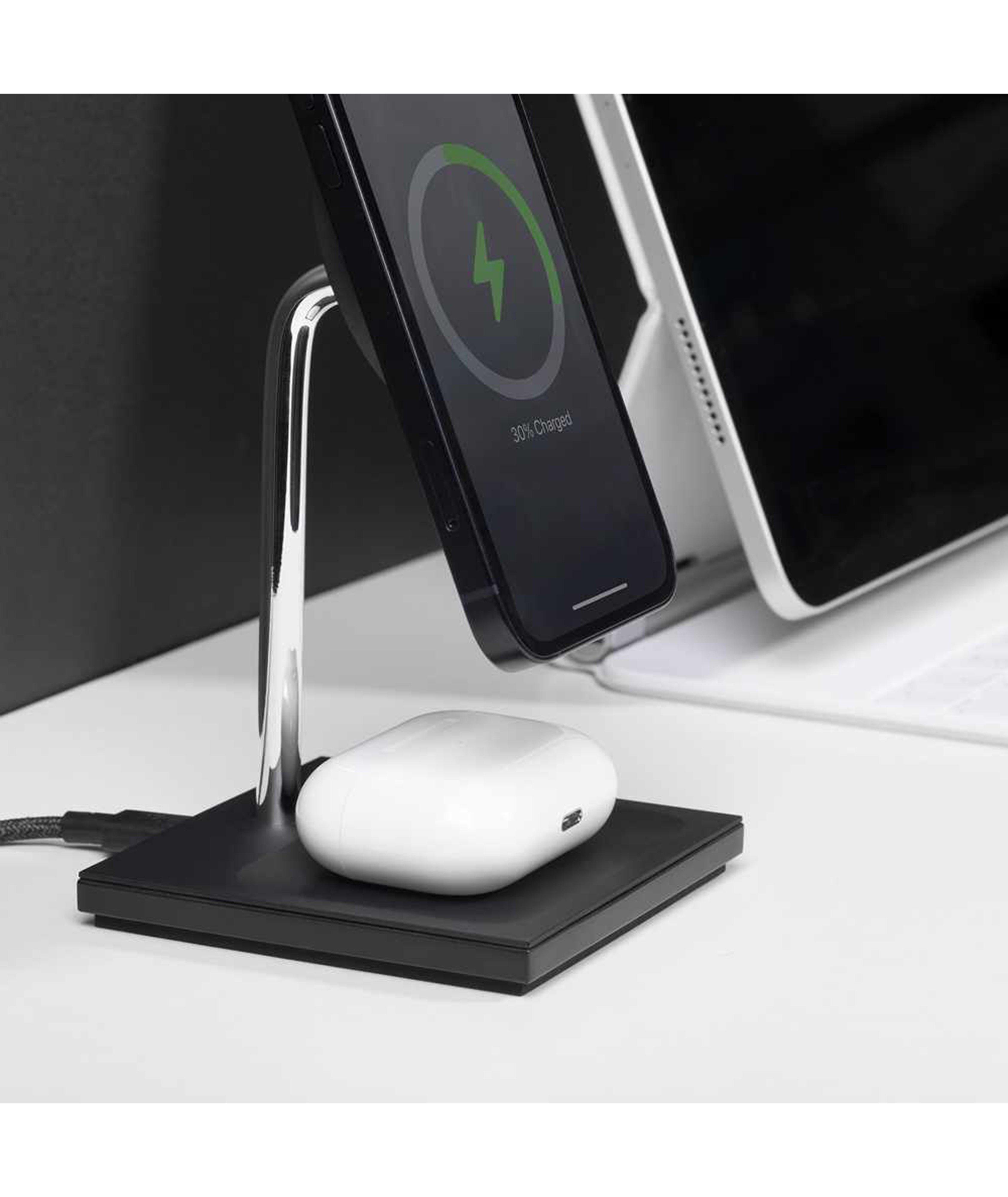Native Union Rise 2-in-1 Wireless Charger MagSafe Compatible Slate ...