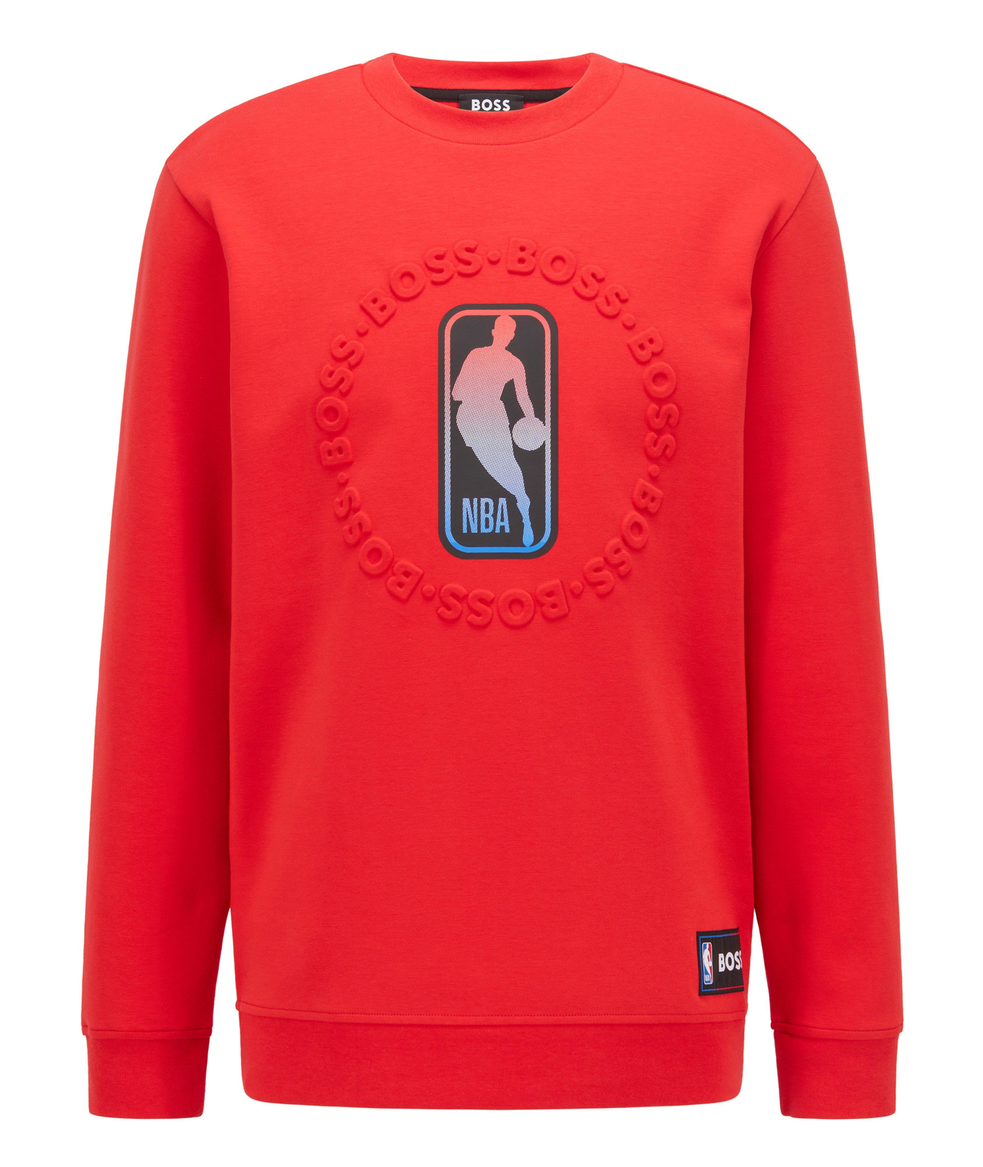 BOSS BOSS x NBA Logo Sweatshirt | Sweaters & Knits | Harry Rosen