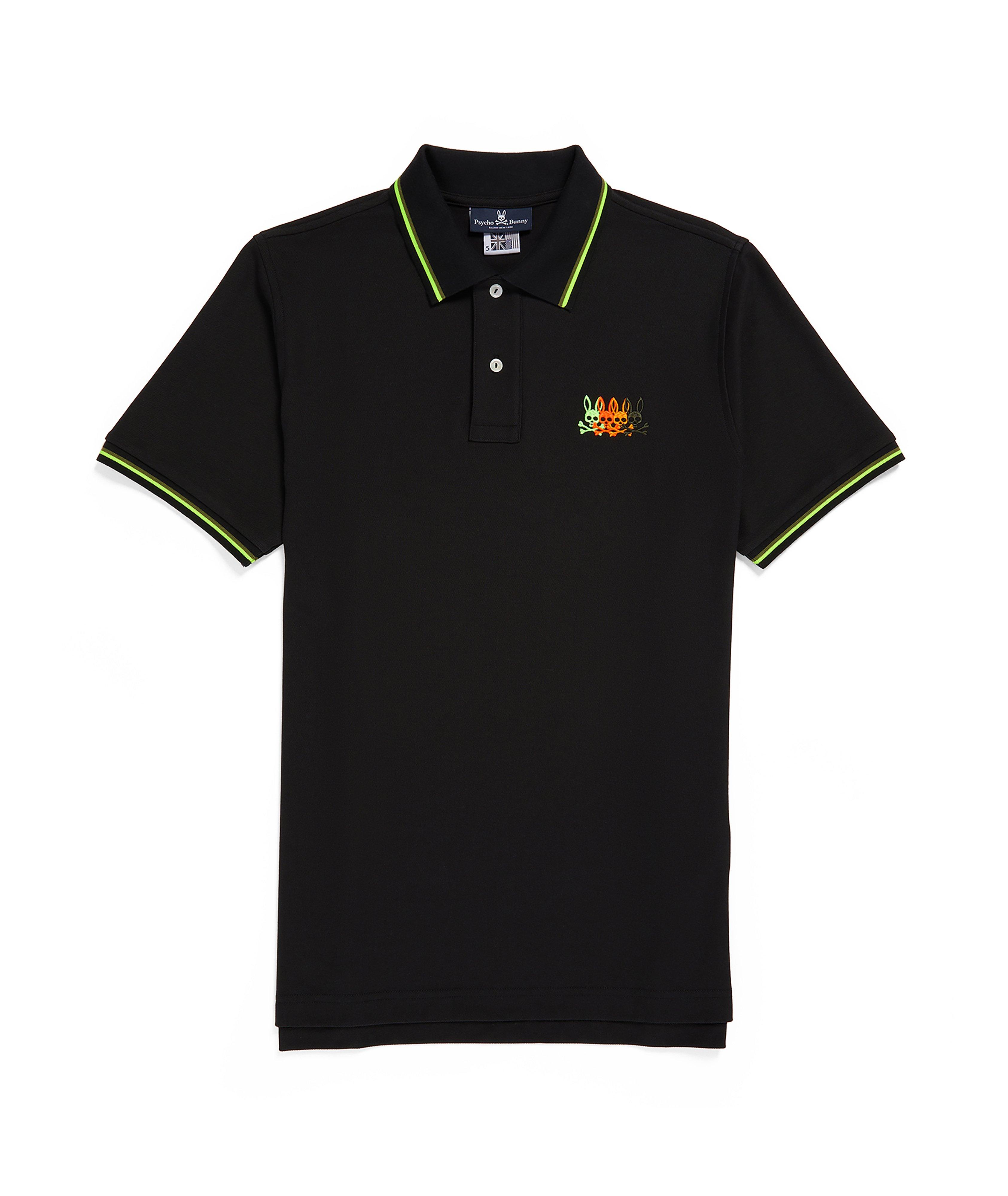 Psycho Bunny Lafayette Embroidered Stripe Collar Polo | Polos | Harry Rosen