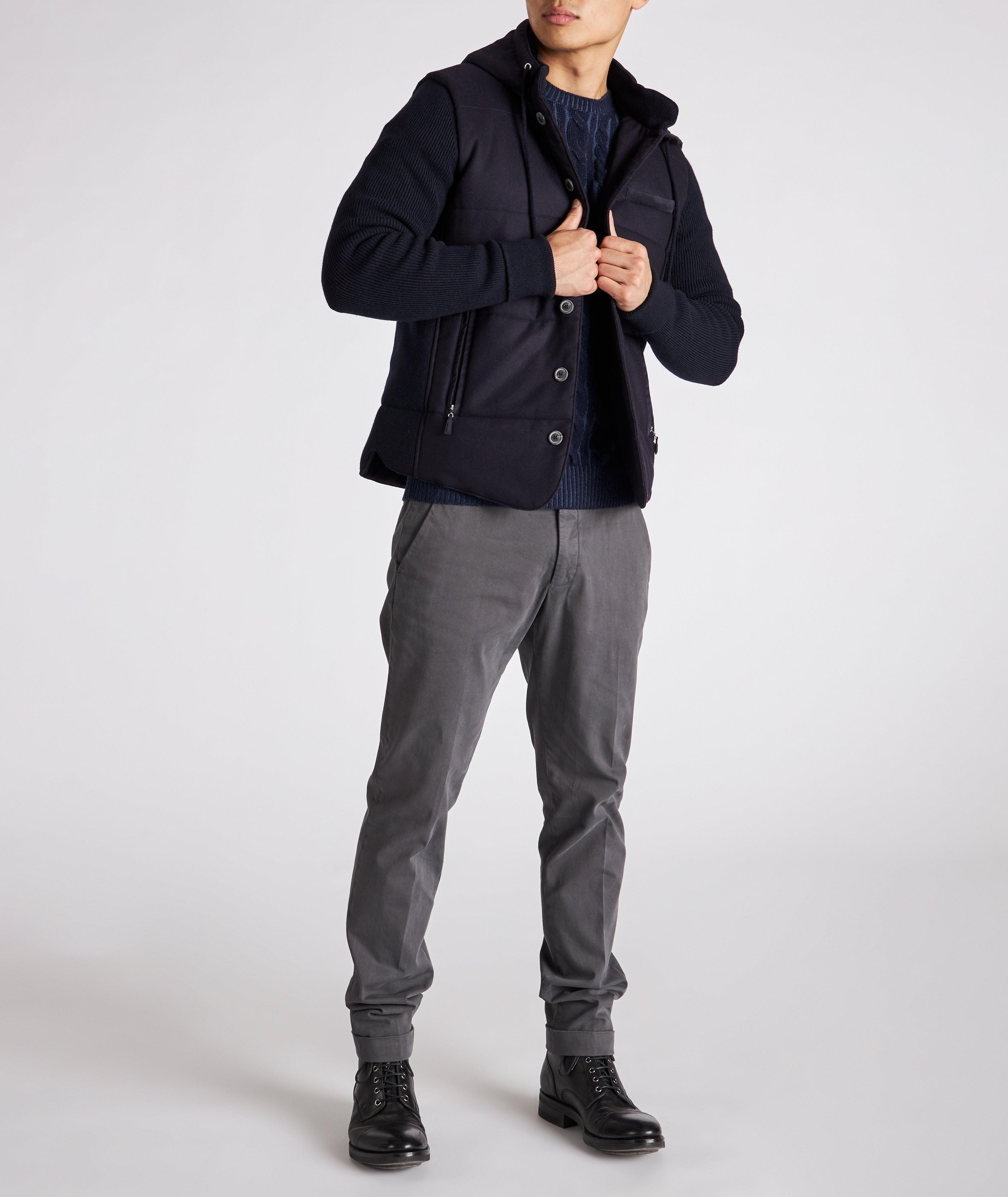 Gran Sasso Wool Flannel Knit Jacket | Coats | Harry Rosen