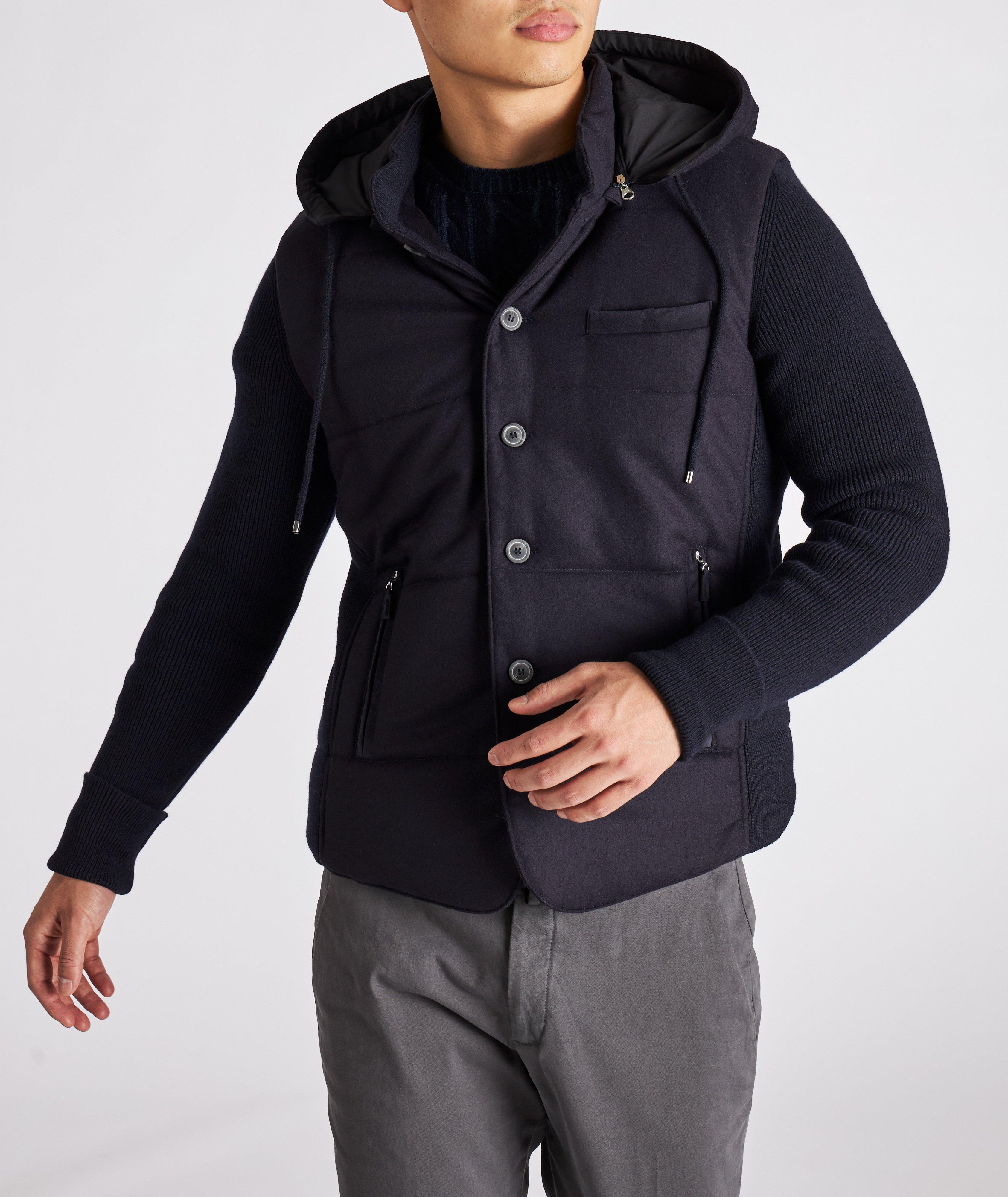 Gran Sasso Wool Flannel Knit Jacket | Coats | Harry Rosen